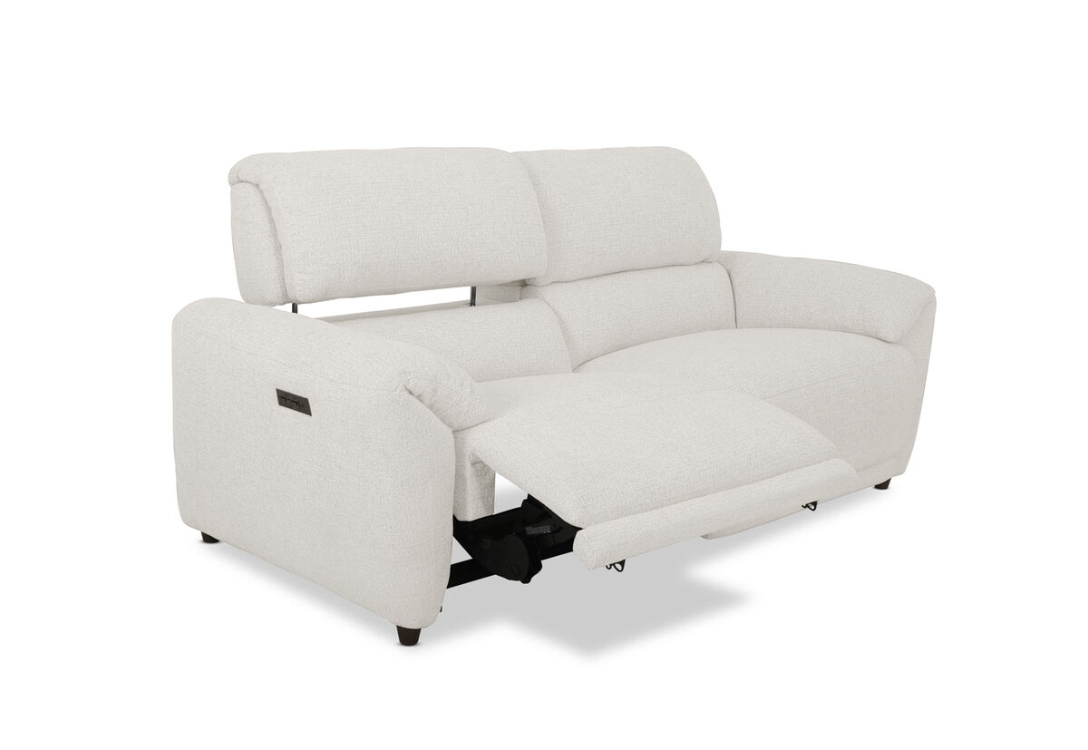 SAND KYLON FABRIC 2.5 Seater with Inbuilt Electric Recliners
