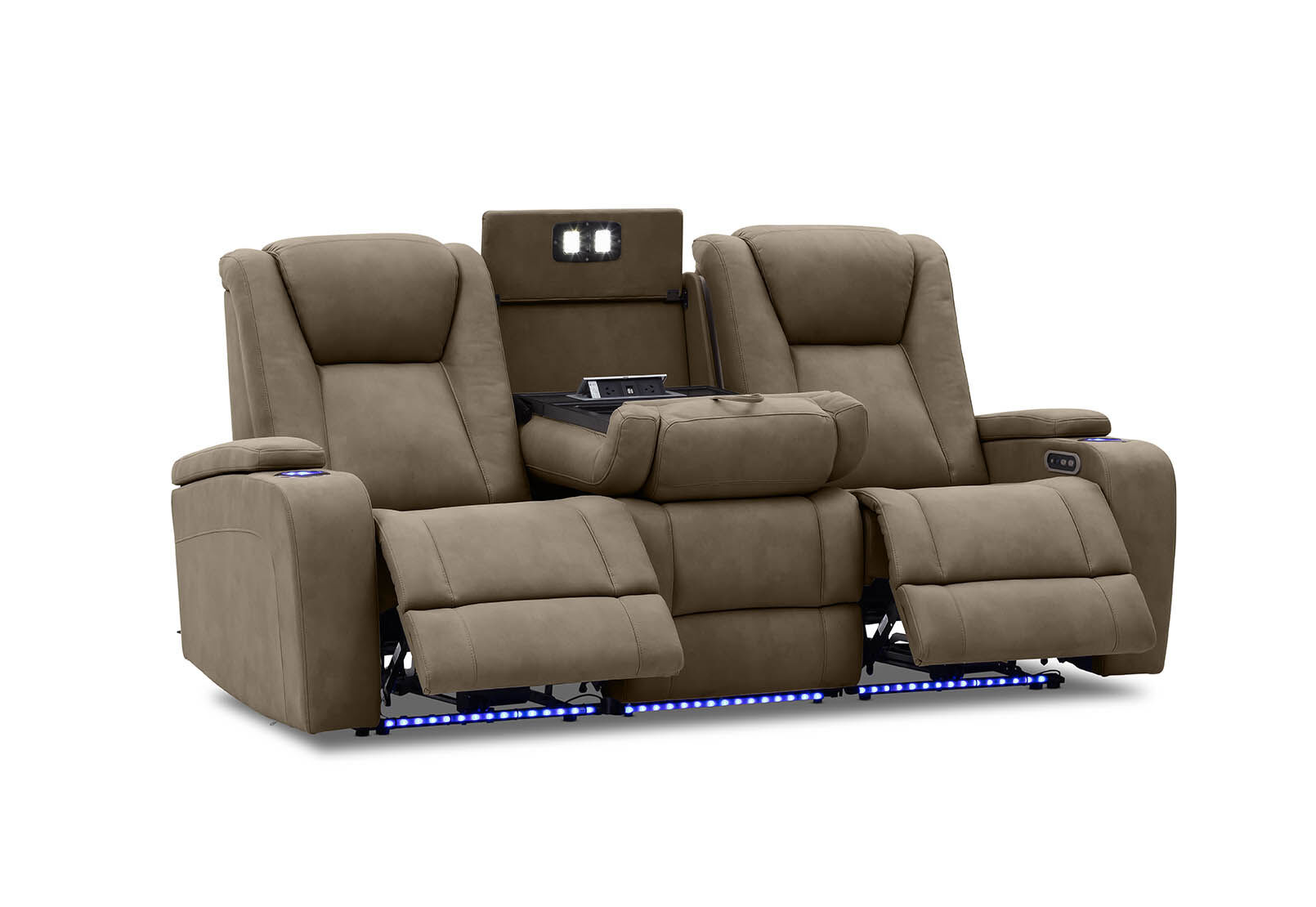 TAUPE SENTINAL MK2 Fabric 3 Seater