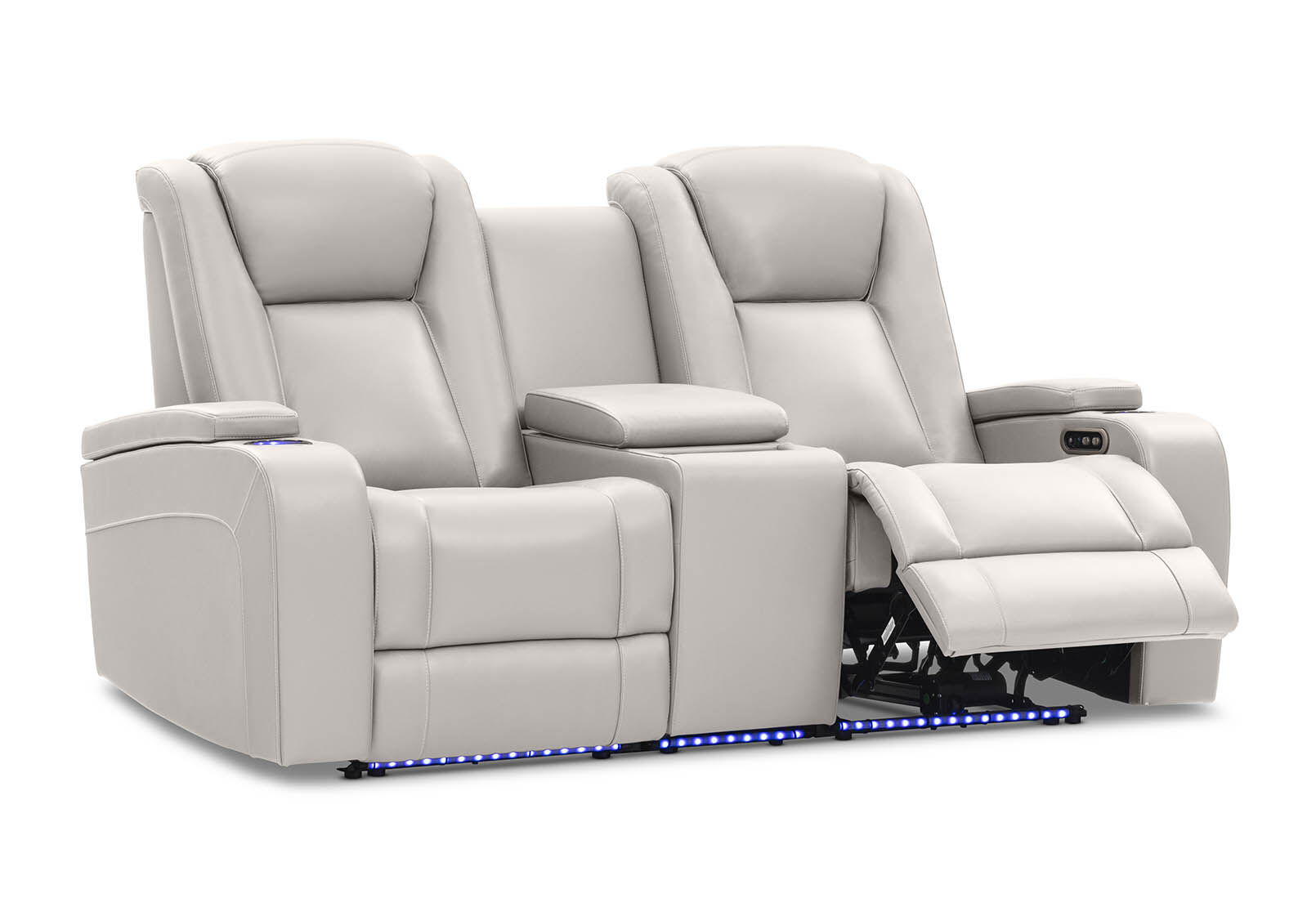 OYSTER SENTINAL MK2 LEATHER 2 Seater with 2 Electric Recliners and Console