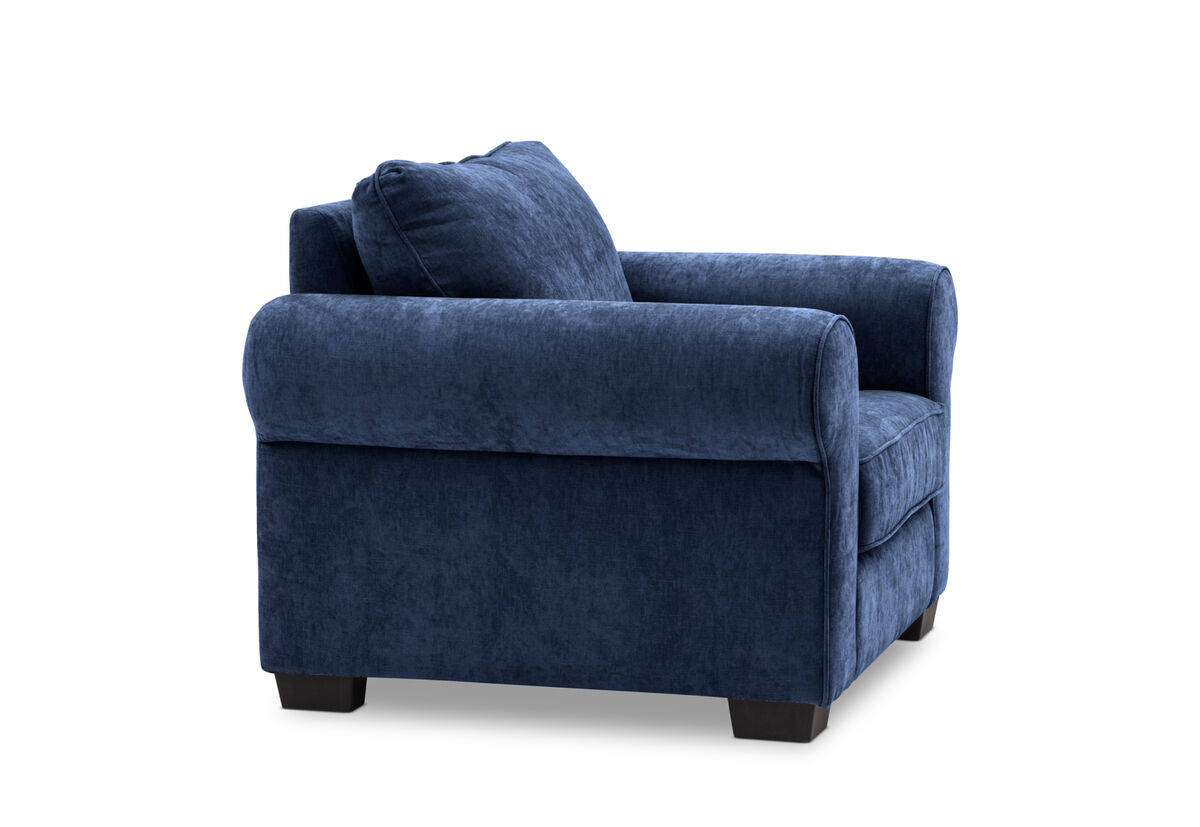 NAVY ALLI FABRIC Accent Chair