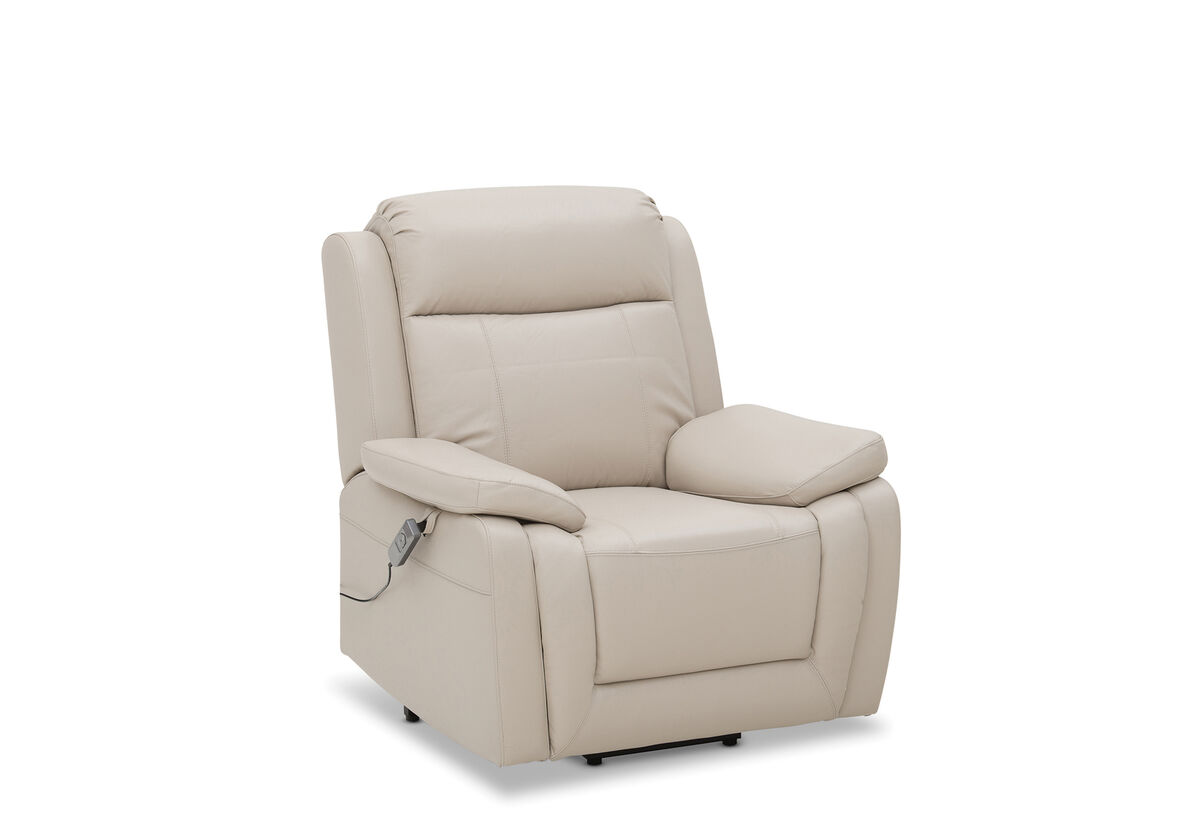 BEIGE SAN MARCO Leather Electric Lift Chair