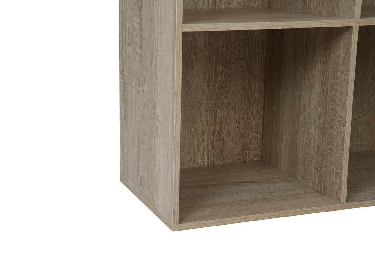 NATURAL HUFF 6 Cube Bookshelf