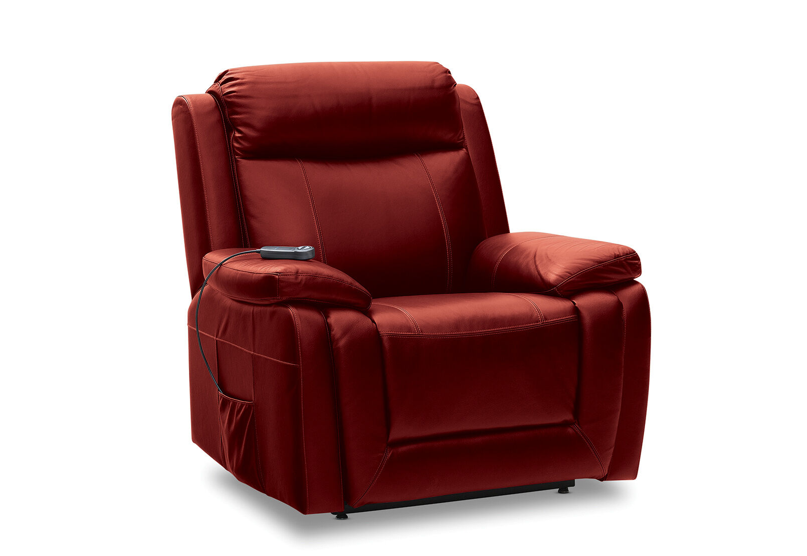 RED SAN MARCO Leather Electric Recliner | Amart Furniture