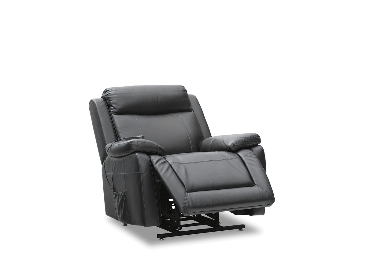 BLACK SAN MARCO Leather Electric Lift Chair