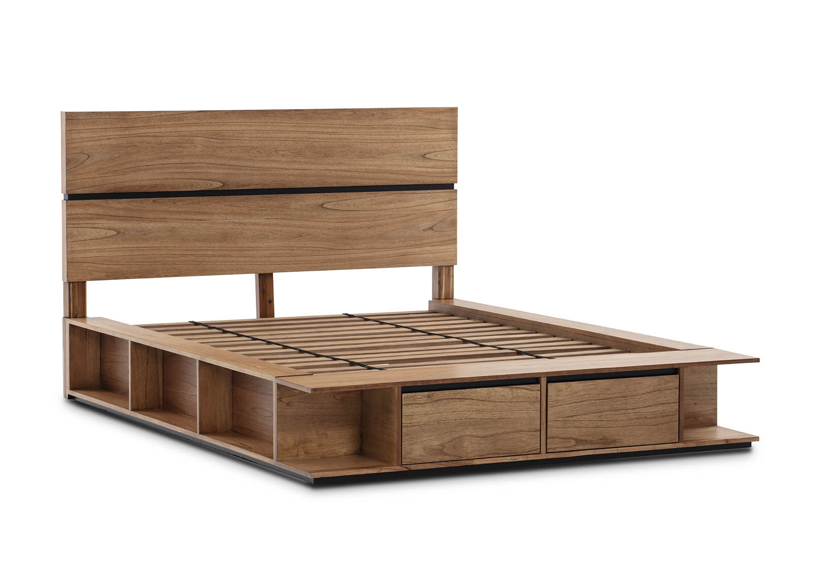 GOLDEN WALNUT MEDORA Queen Bed