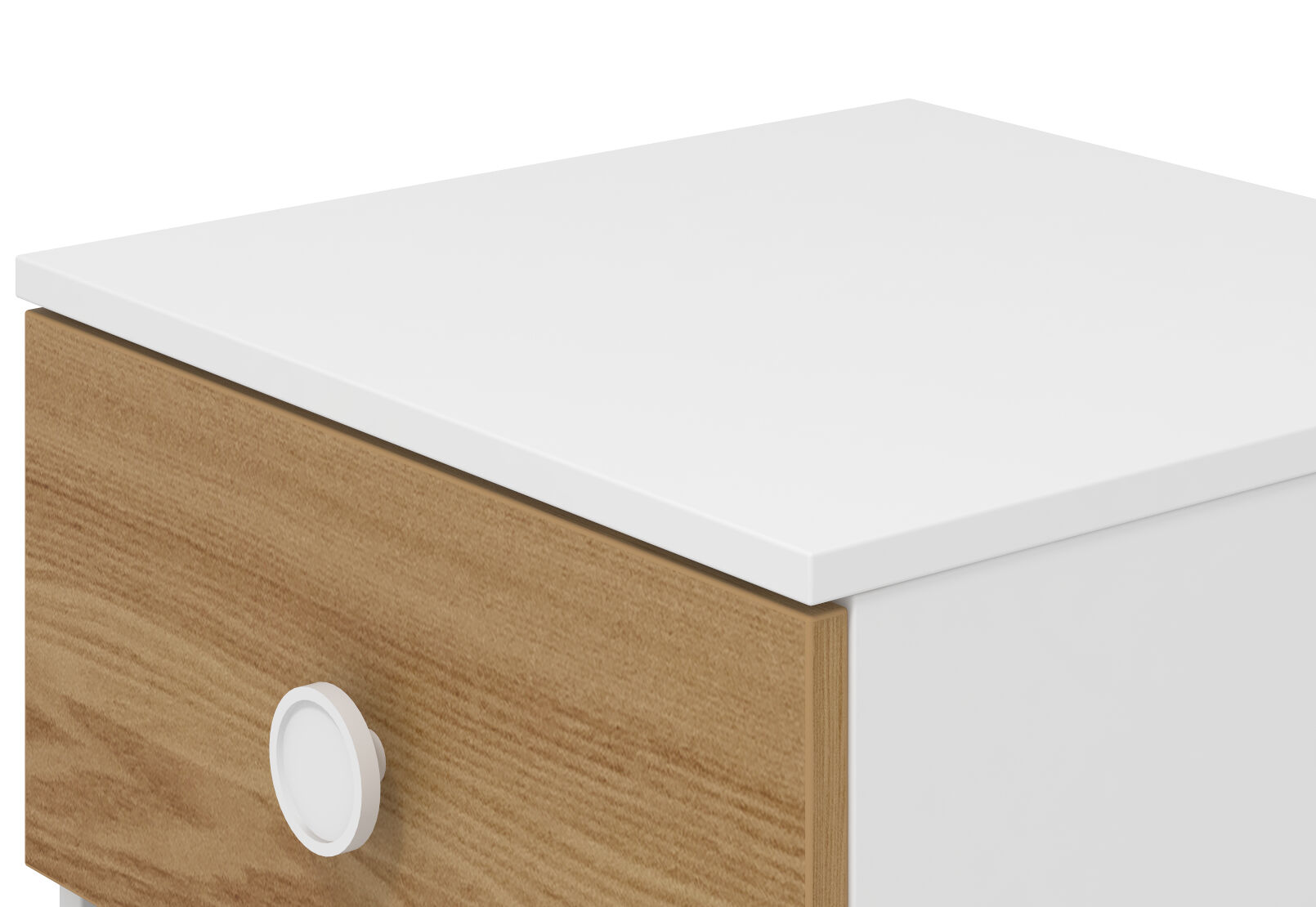 WHITE/NATURAL WHEELER Bedside