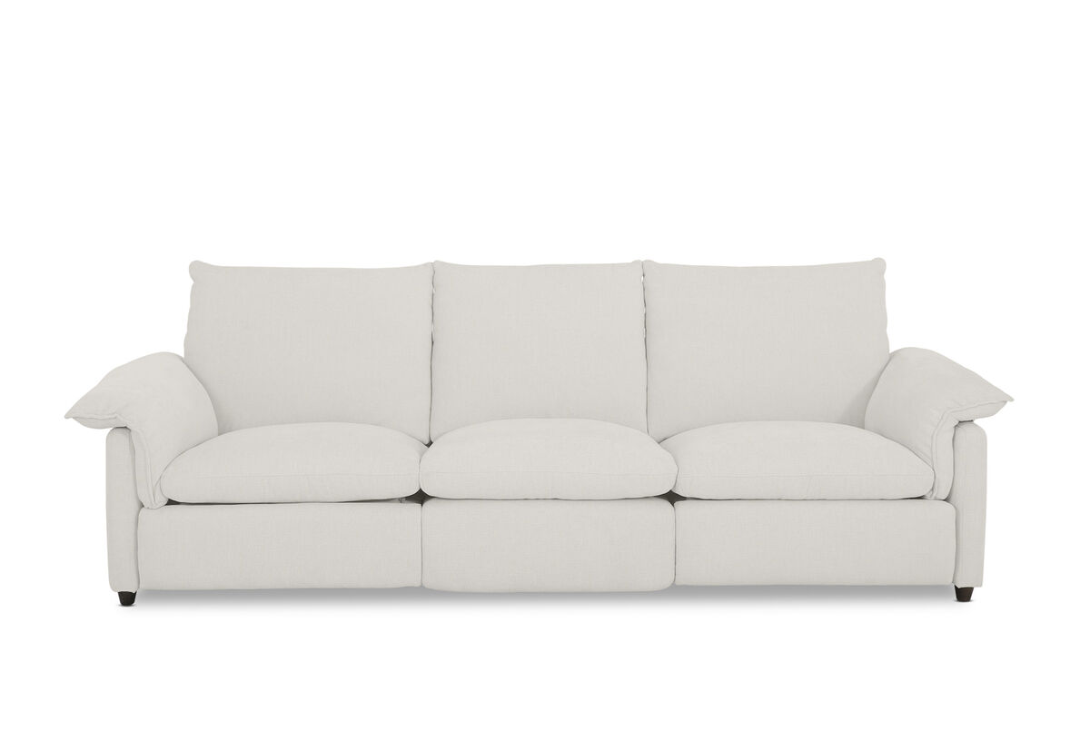 LIGHT GREY NICKI FABRIC 3.5 Seater Electric Recliner