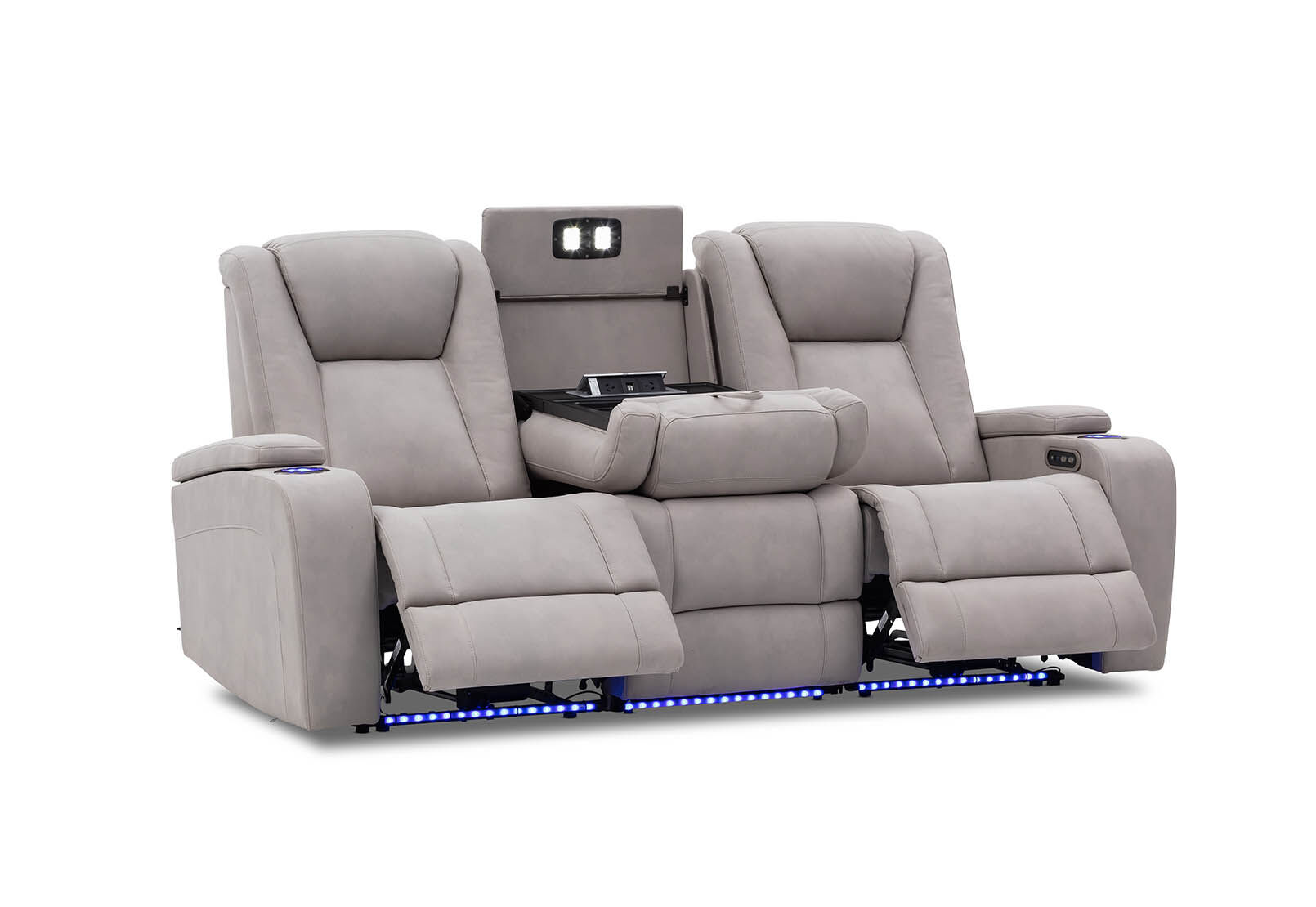 LIGHT GREY SENTINAL MK2 Fabric 3 Seater