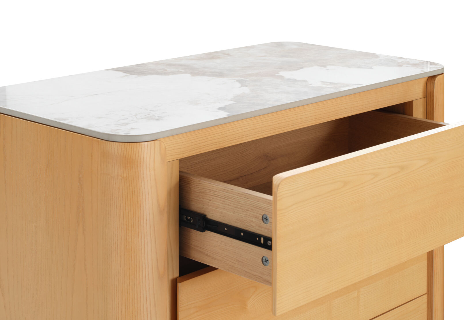 NATURAL WHITE VINCENTIO Tall Chest