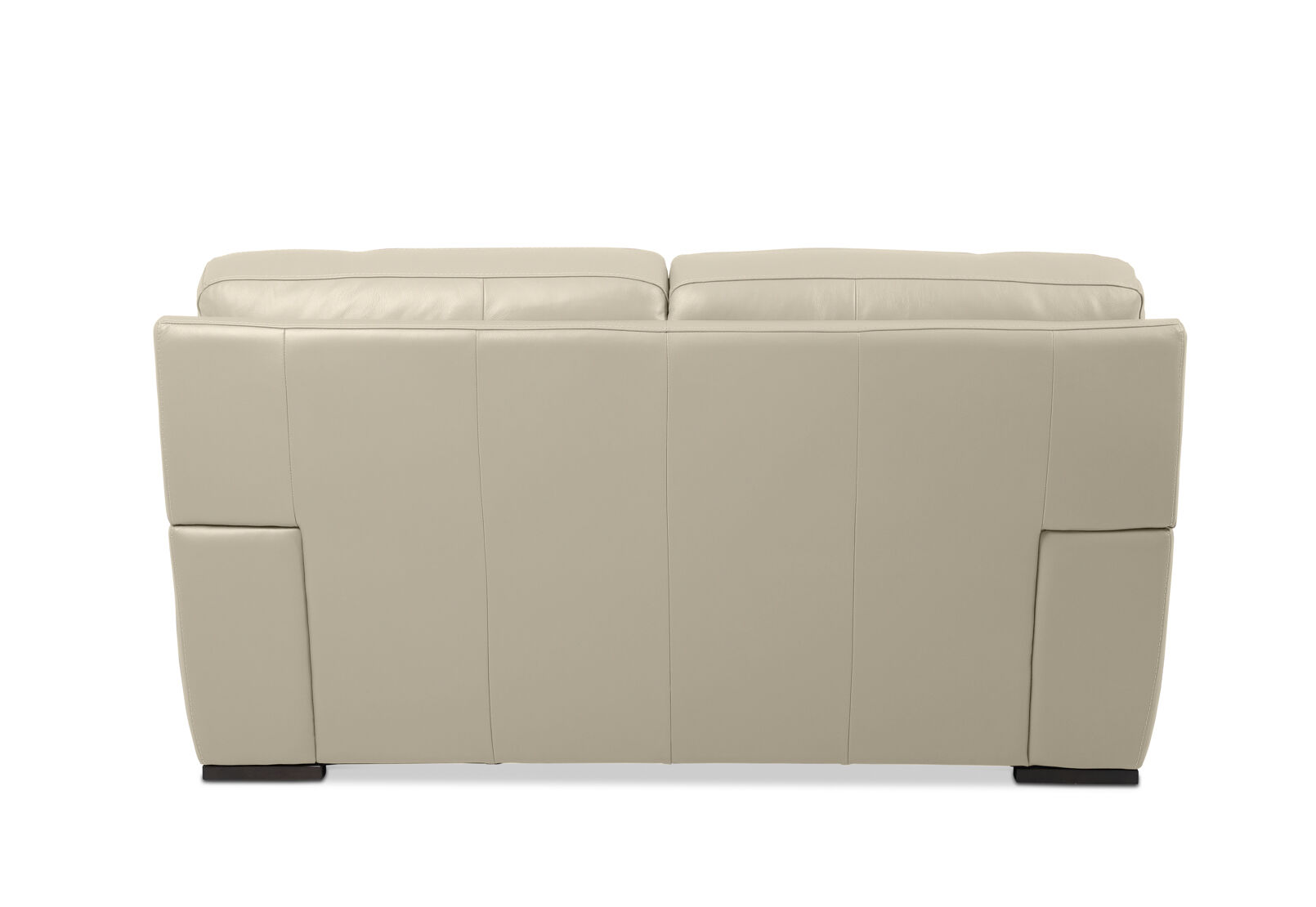 SILVER GREY WILCOT LEATHER 2 Seater Sofa