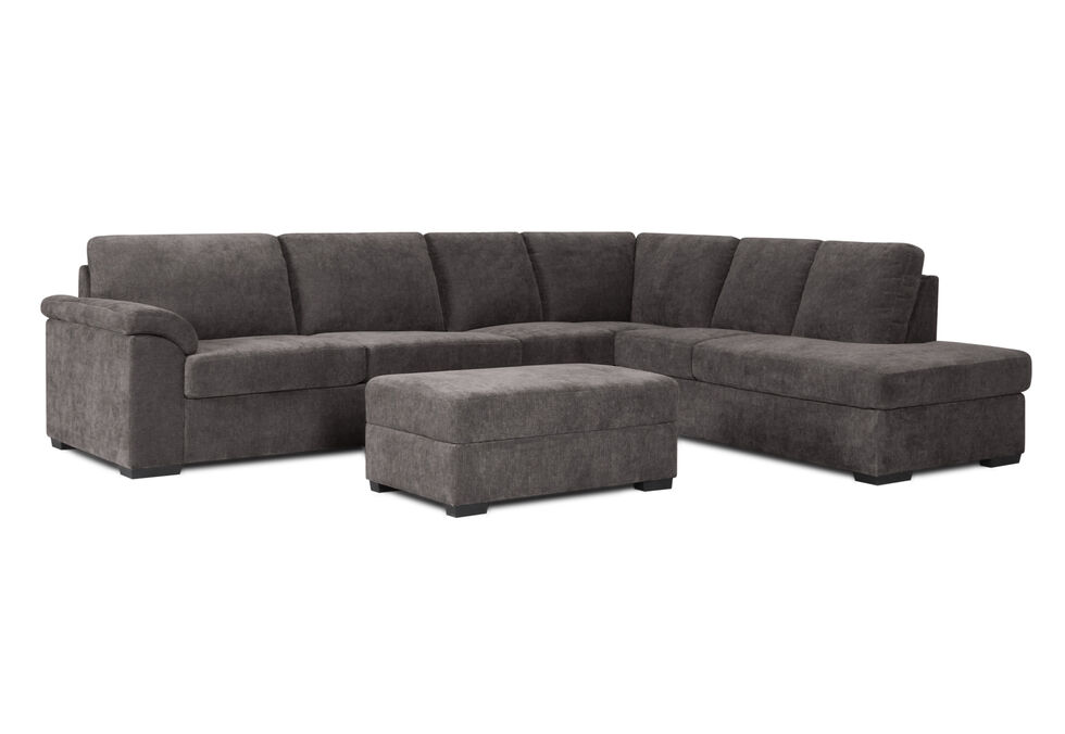 DARK GREY FOY FABRIC Corner with RHF Chaise