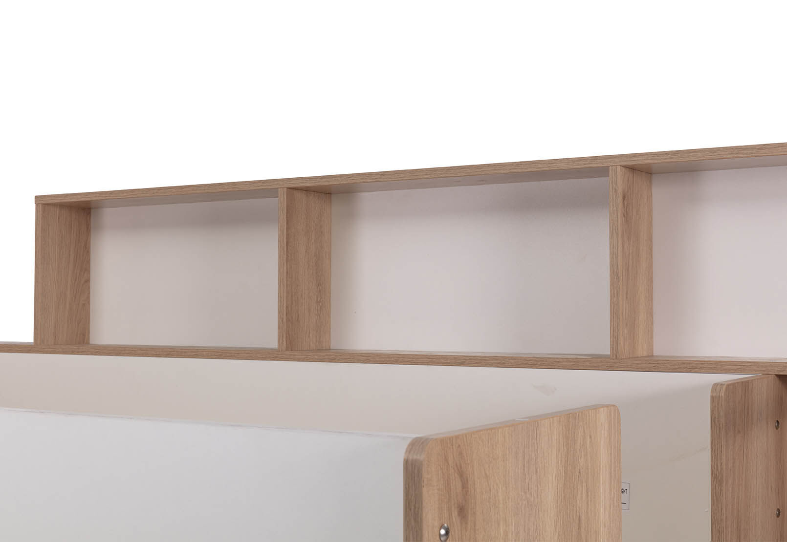 WHITE/NATURAL RYU Double Bunk Bed