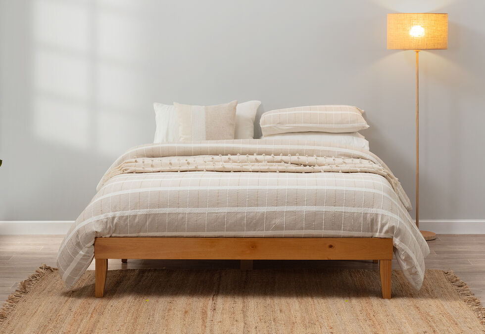 NATURAL MARQUEZ Double Bed Base
