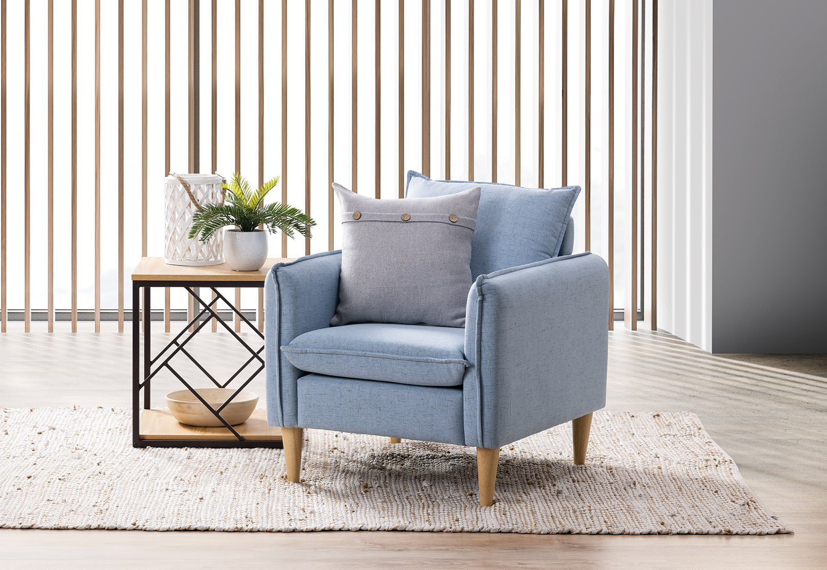 SKY BLUE BEATRIX Accent Chair