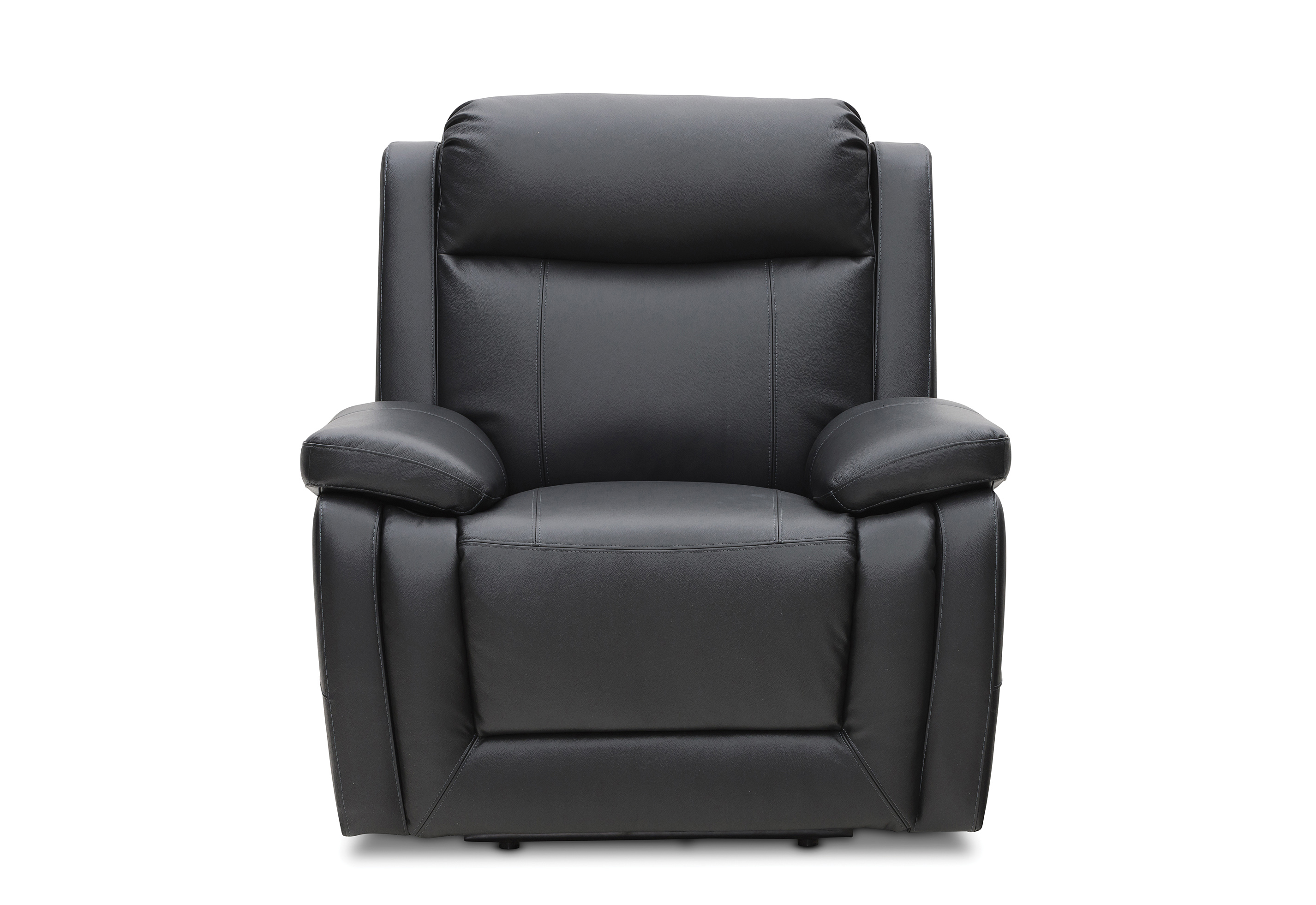 BLACK SAN MARCO Leather Electric Recliner | Amart Furniture