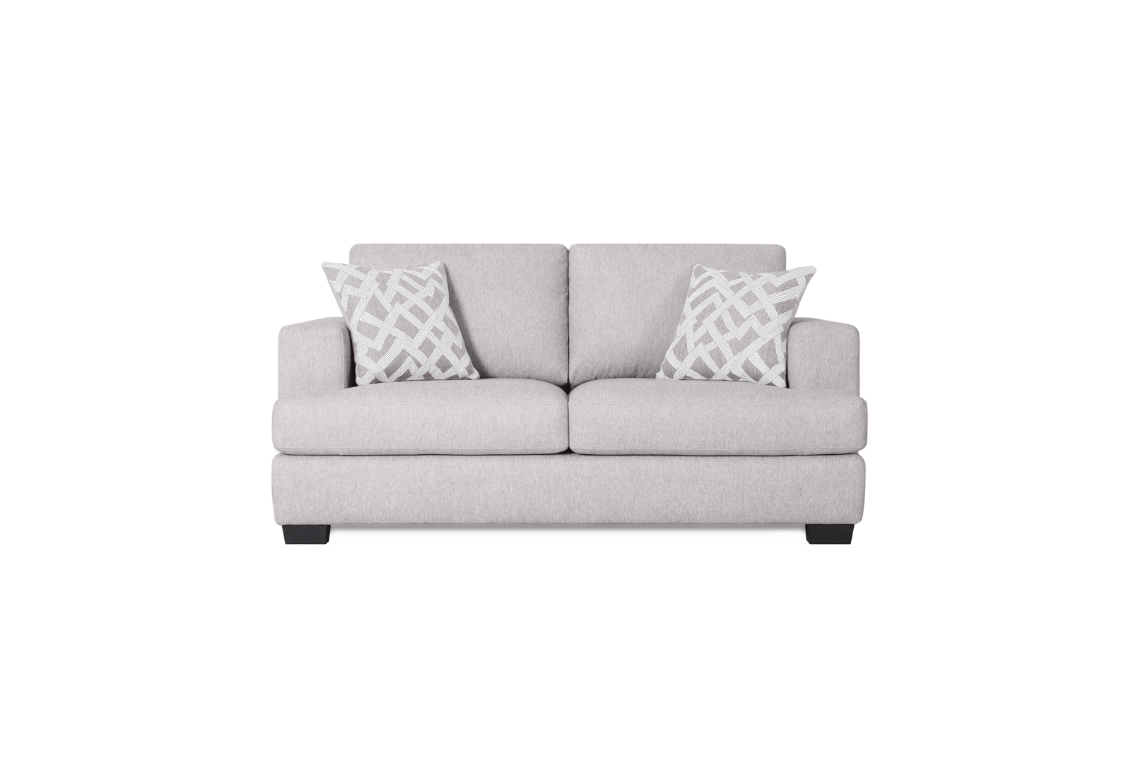 LIGHT GREY CALEY FABRIC Double Sofa Bed