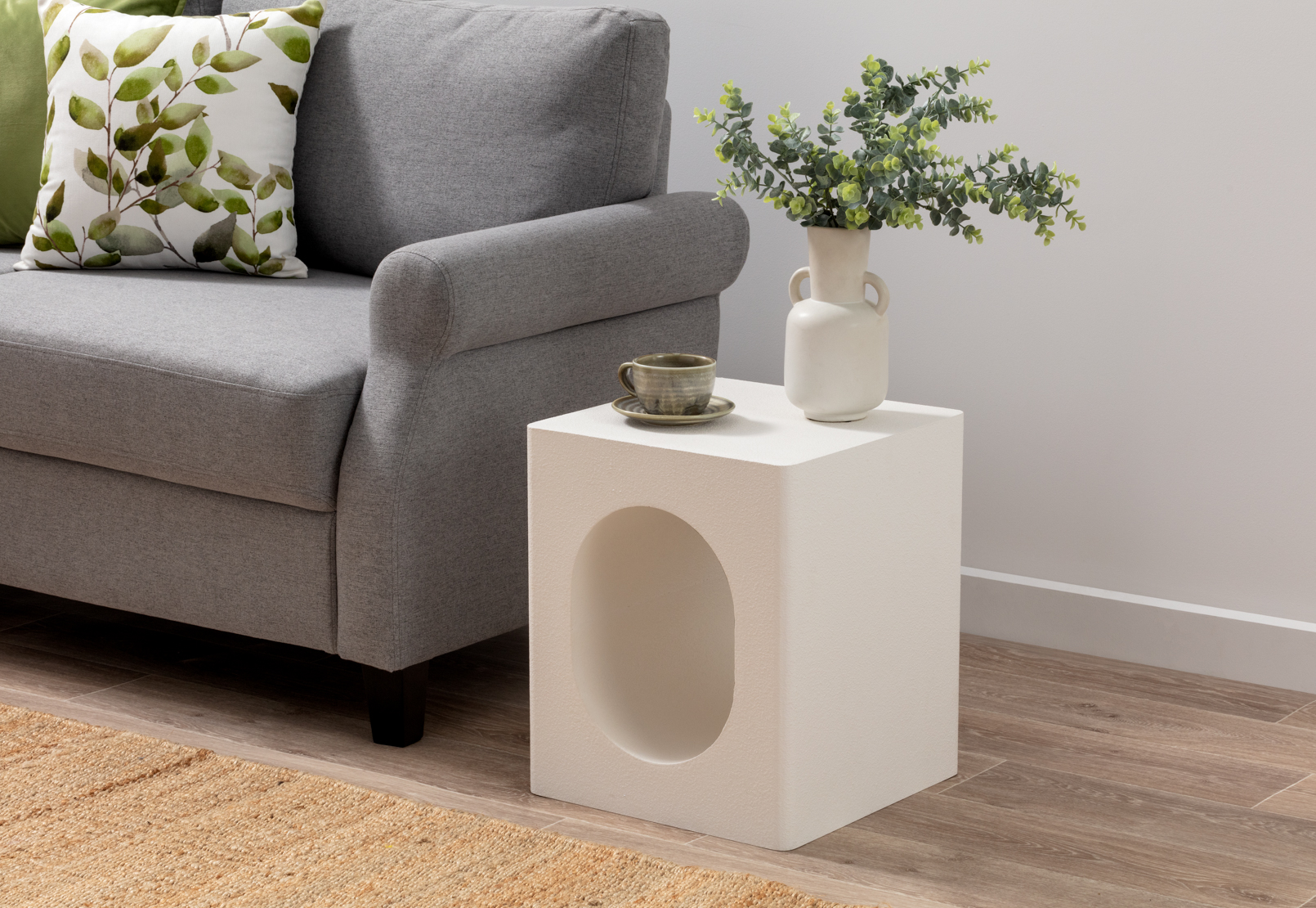 WHITE LAMB Side Table