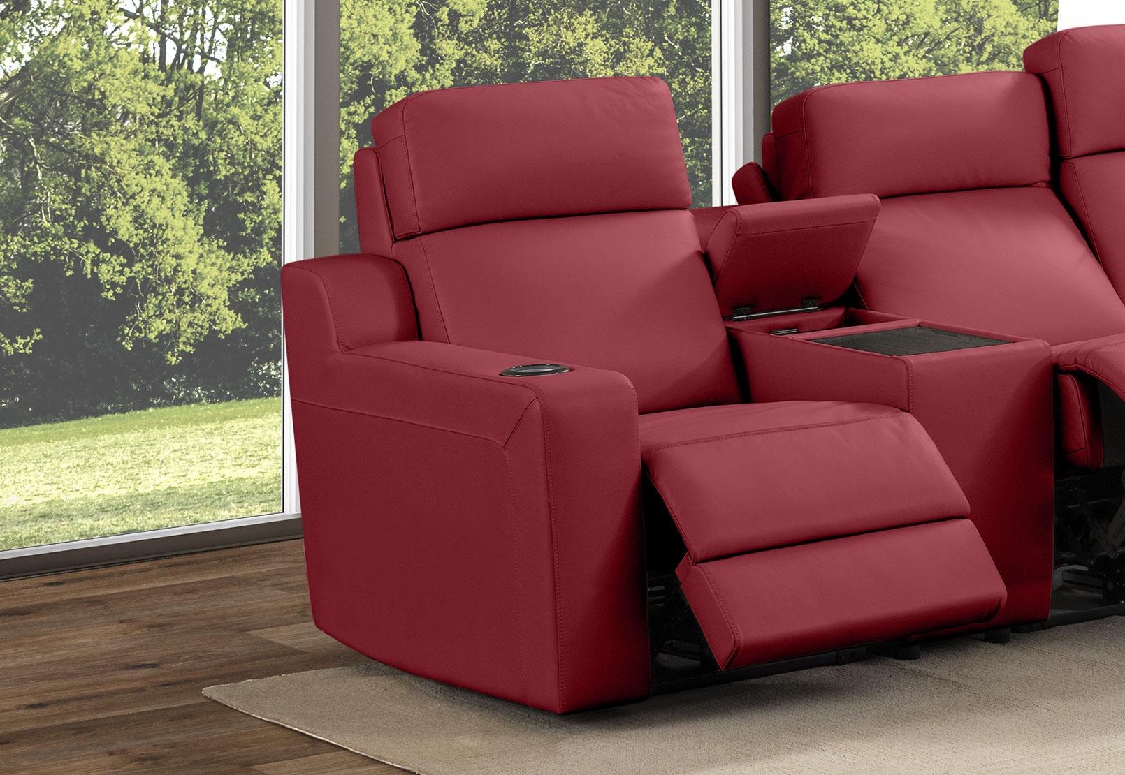 RED RYKER LHF Arm Chair with Dual Motor Recliner