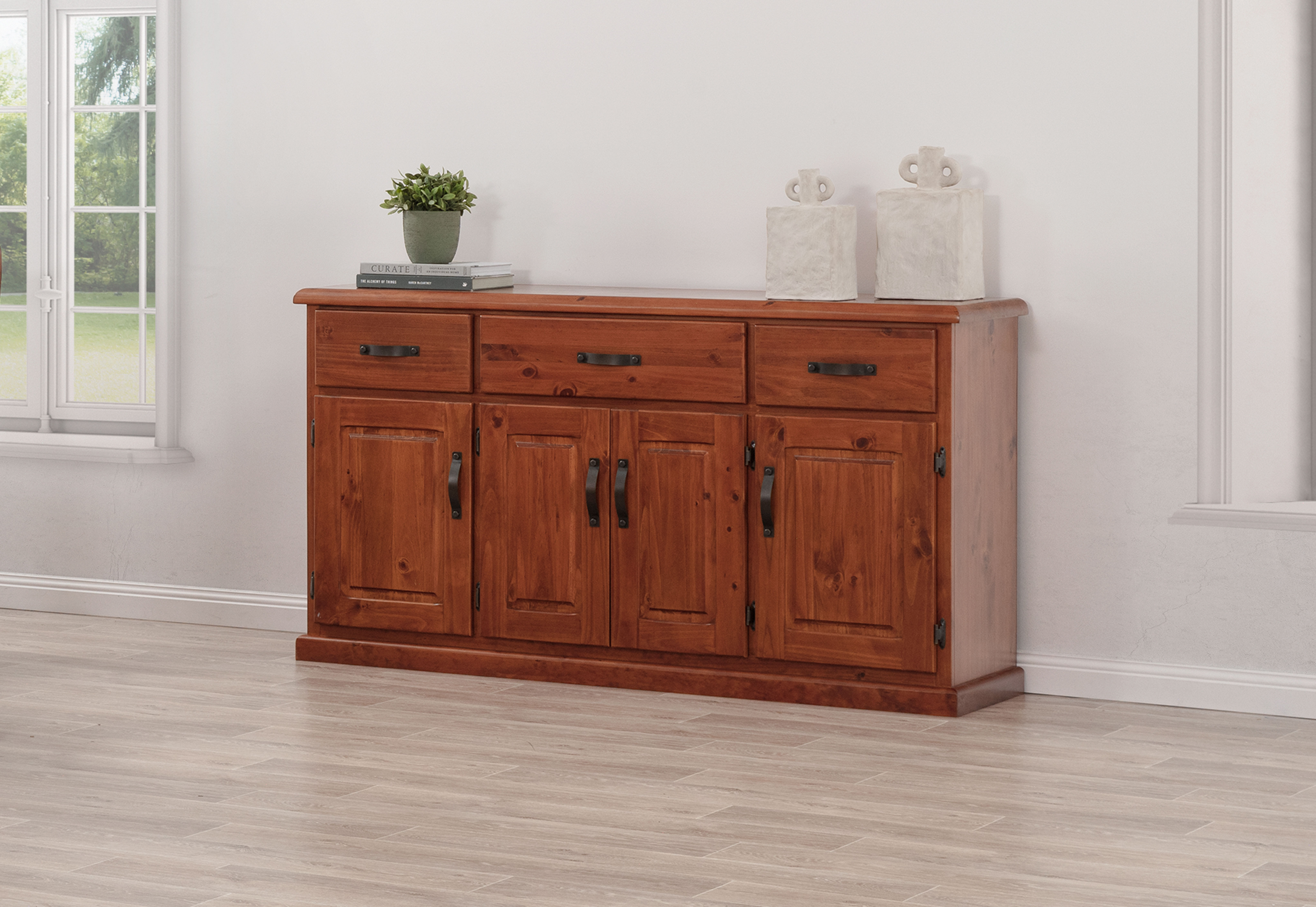RUSTIC CALLAGHAN 4 Door 3 Drawer Buffet