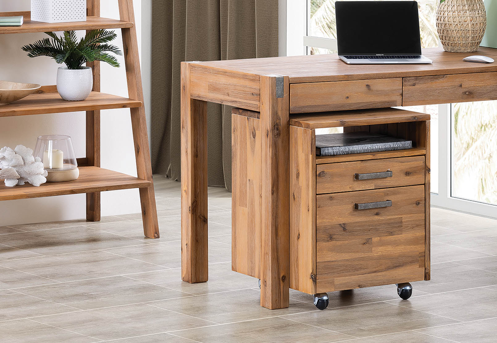 PEWTER SILVERWOOD 2 Drawer Filing Cabinet