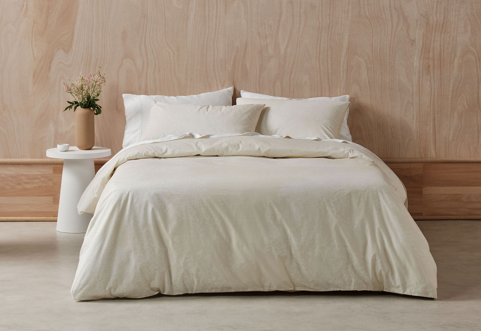 SAND SOLVYN King Bed Quilt Cover Set