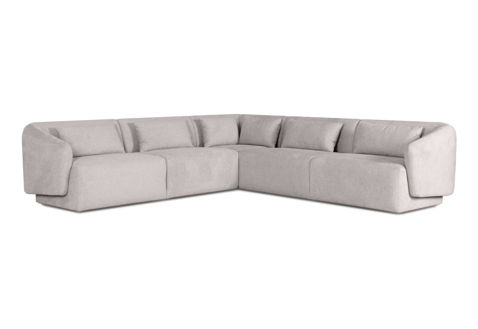 LIGHT GREY IMARA FABRIC Corner Lounge