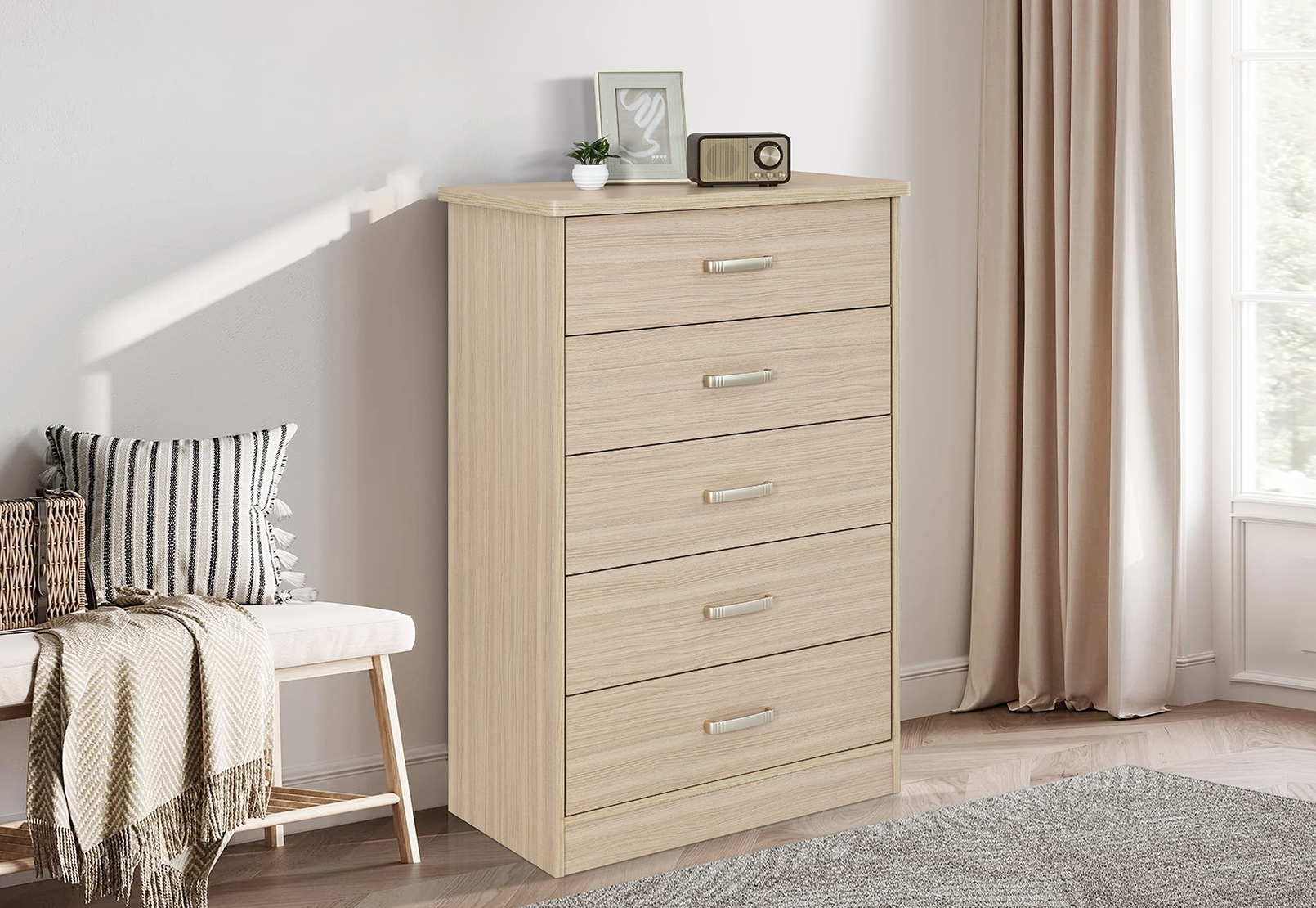 NATURAL LAM Tall Chest