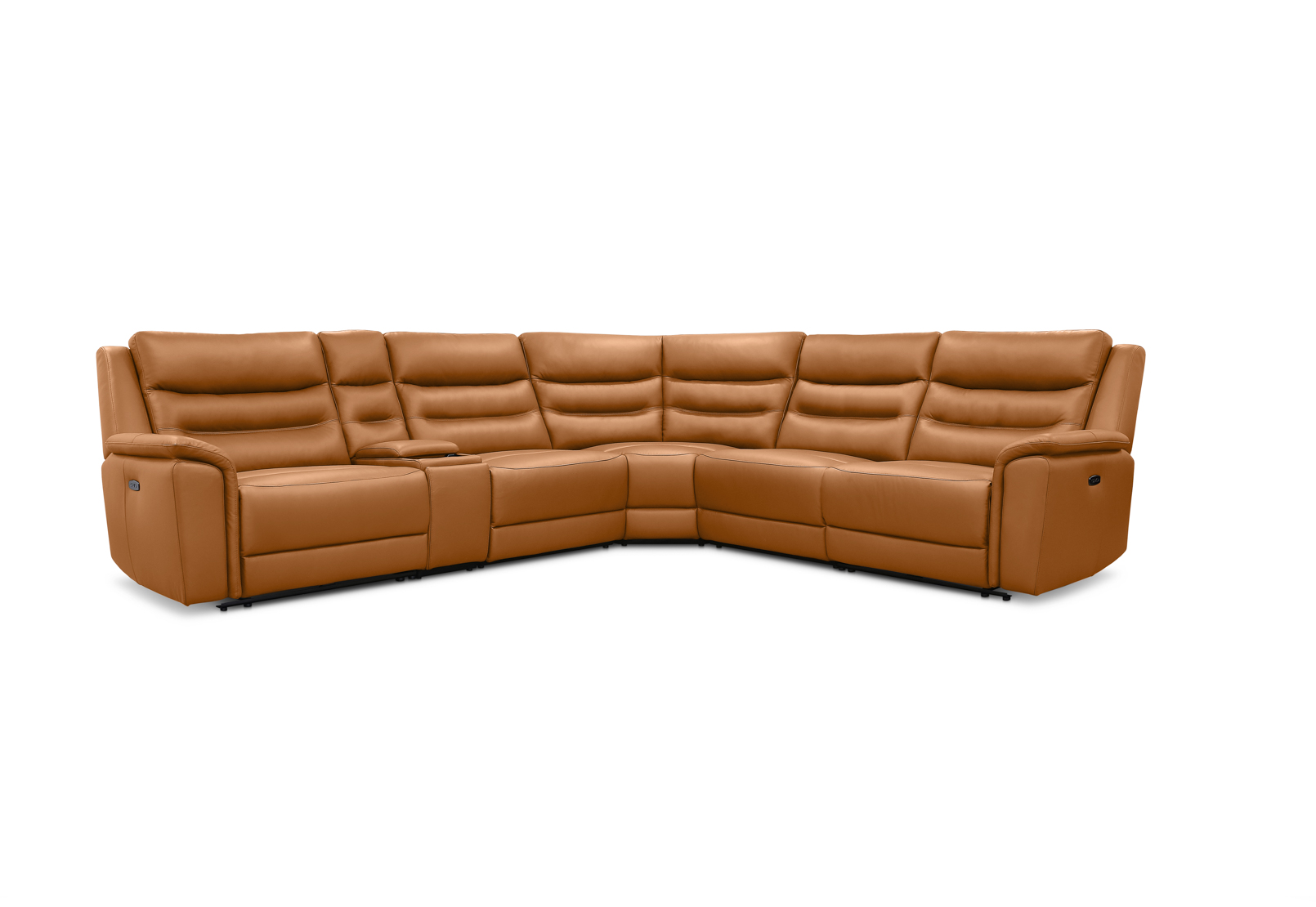TAN ATALANTA LEATHER Corner Lounge