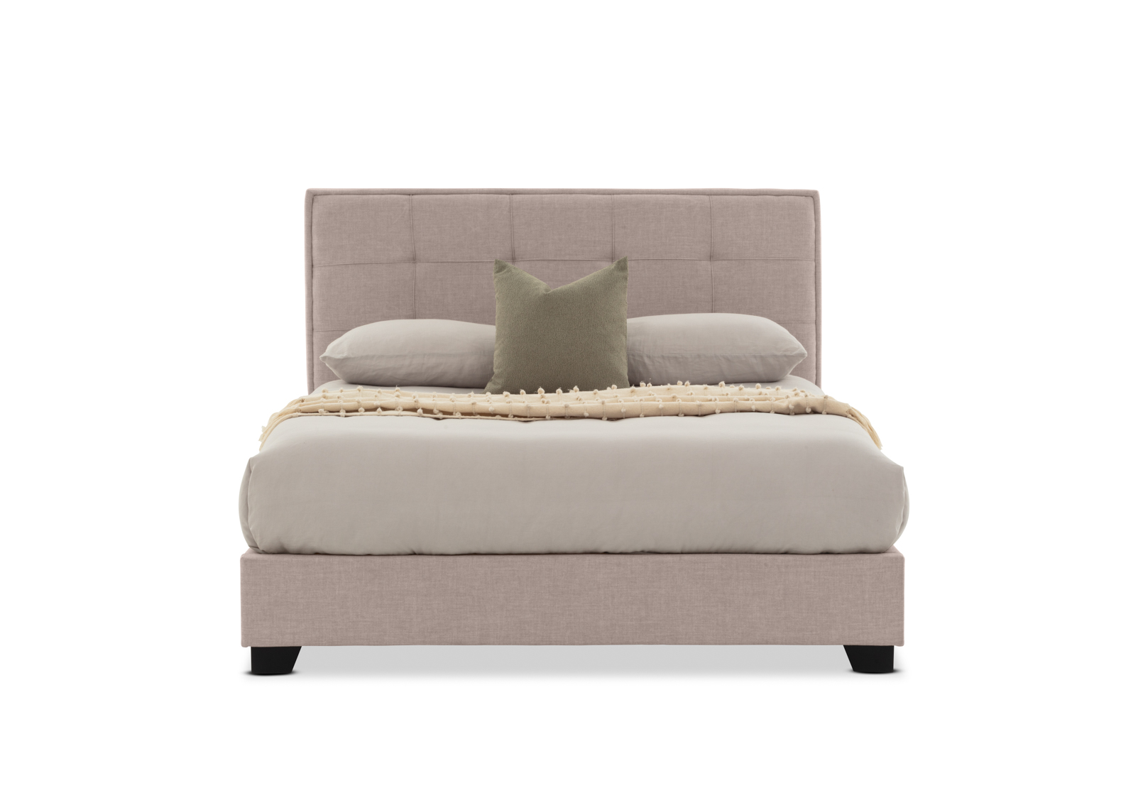 BEIGE VAUGHN Double Bed