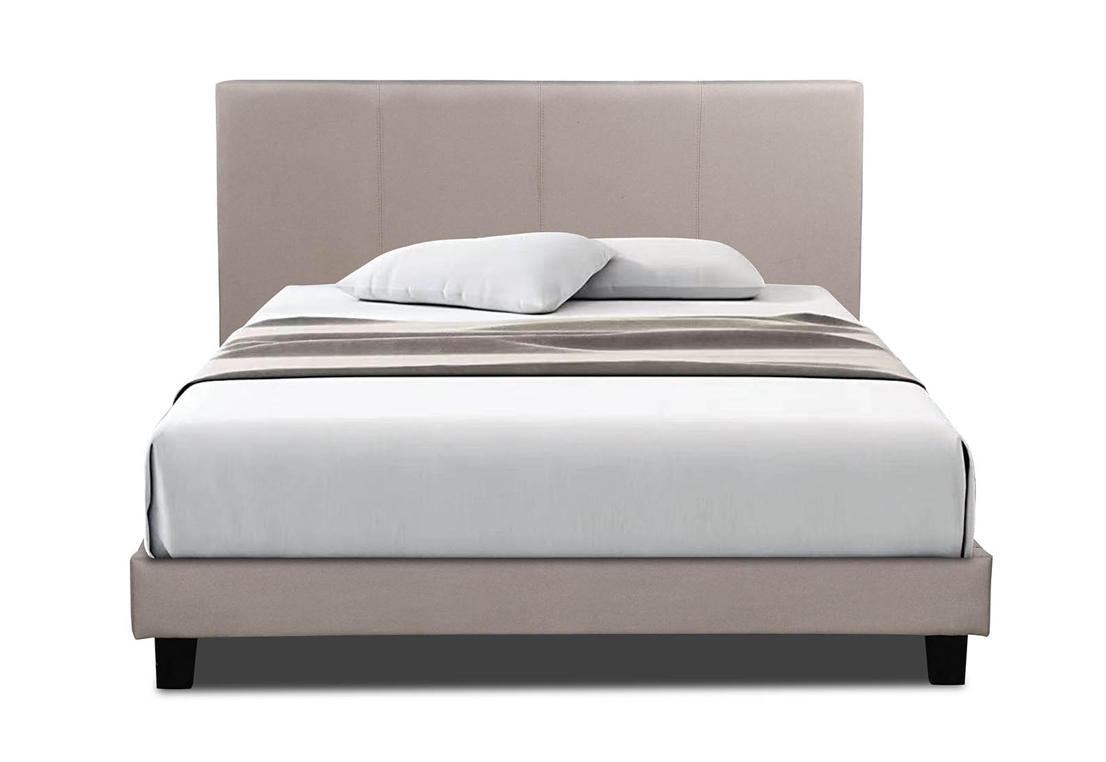 BEIGE ROLLINS Double Bed