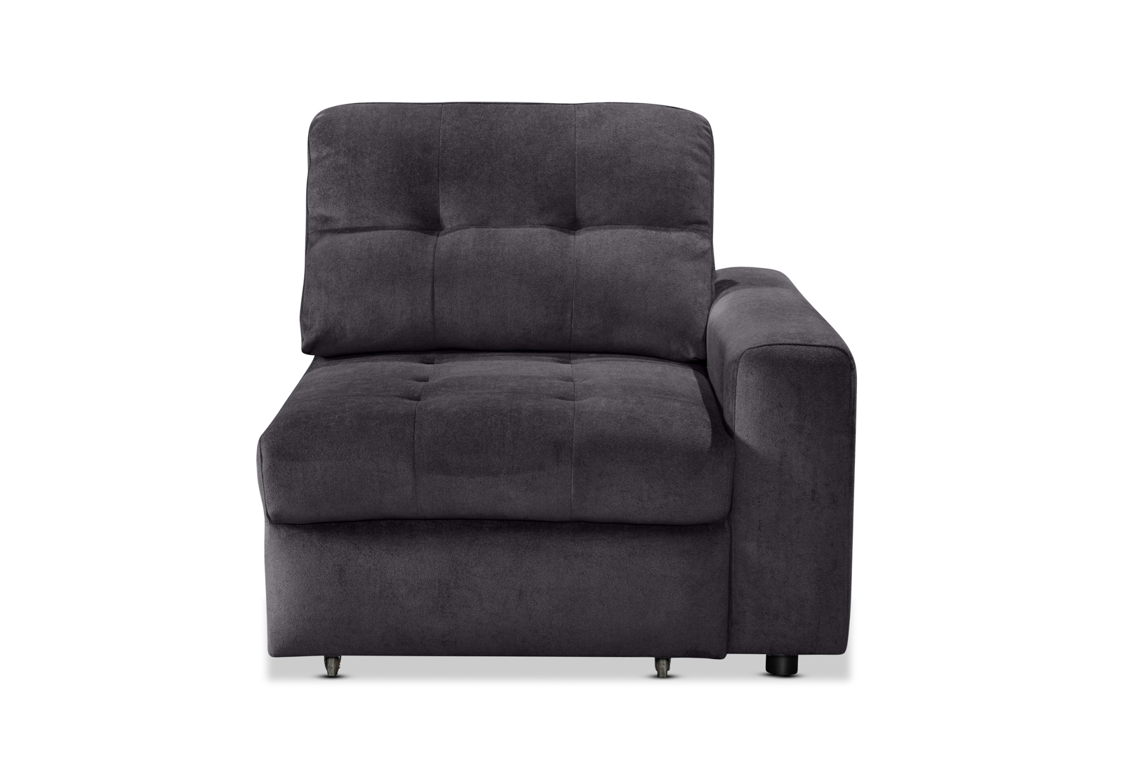 DARK GREY BEVERLY FABRIC Modular RHF Electric Slider