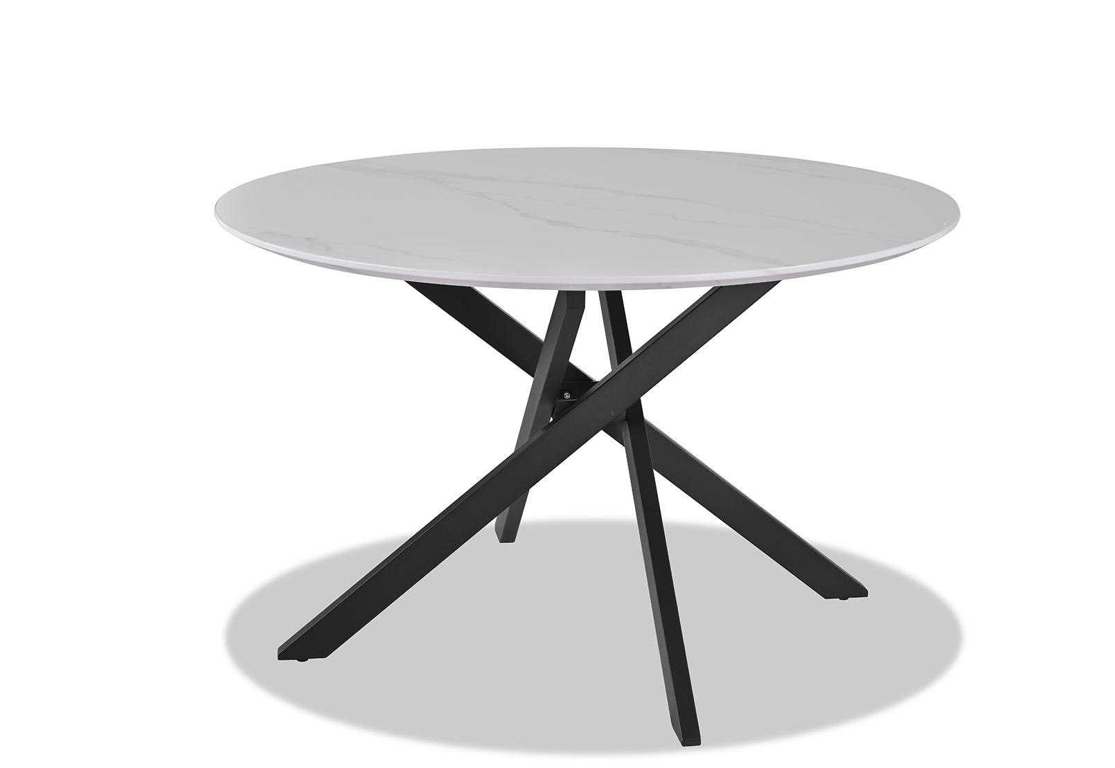 WHITE/BLACK ALAMOS Dining Table