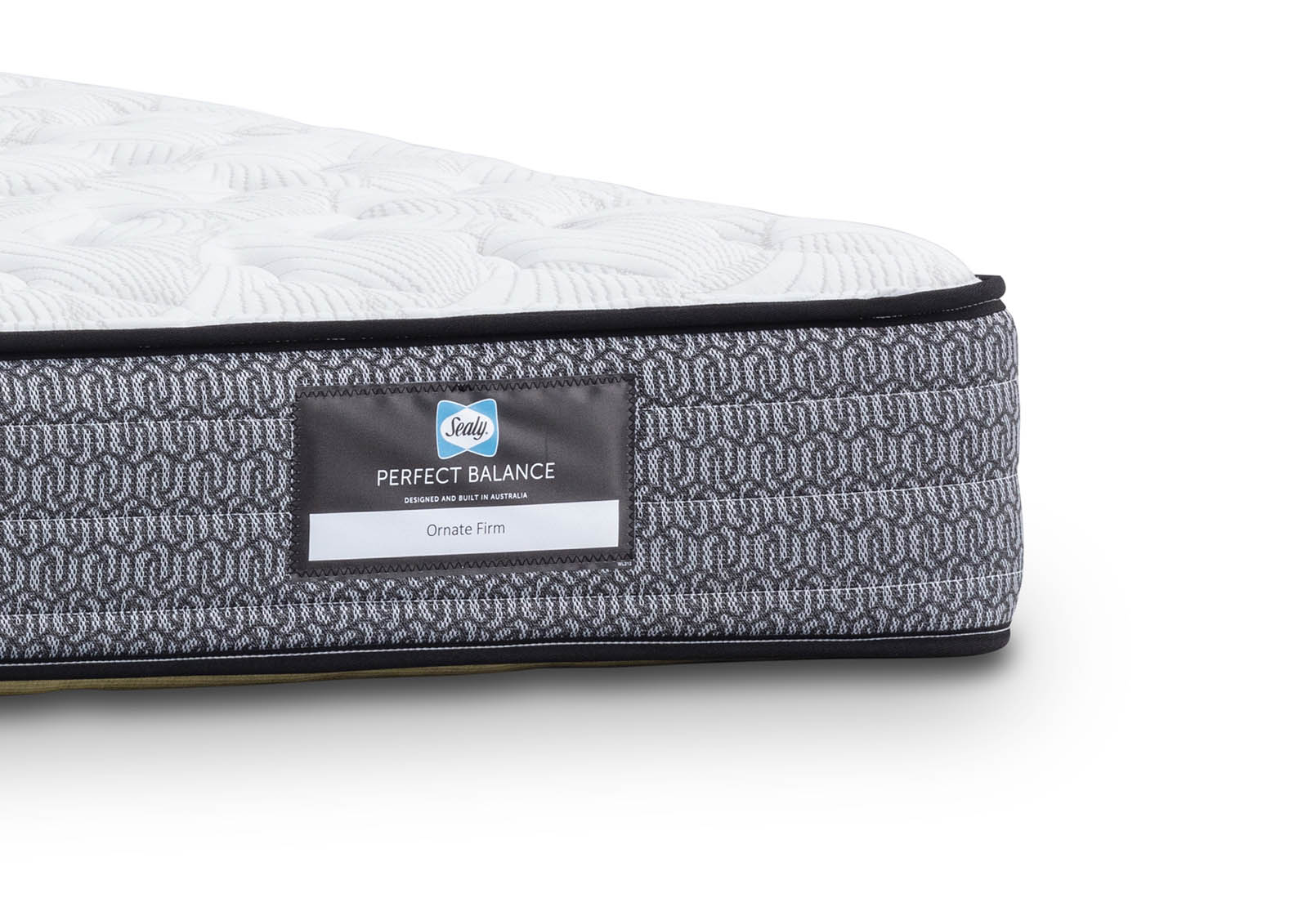 WHITE PERFECT BALANCE ORNATE FIRM King Single Mattress (MTO)