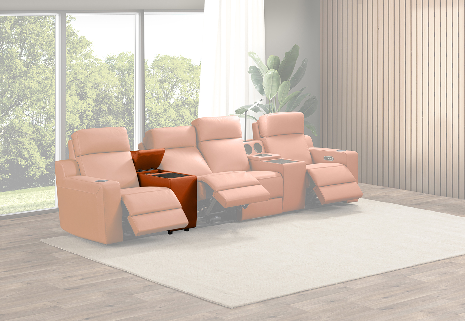 MID TAN RYKER Storage Console