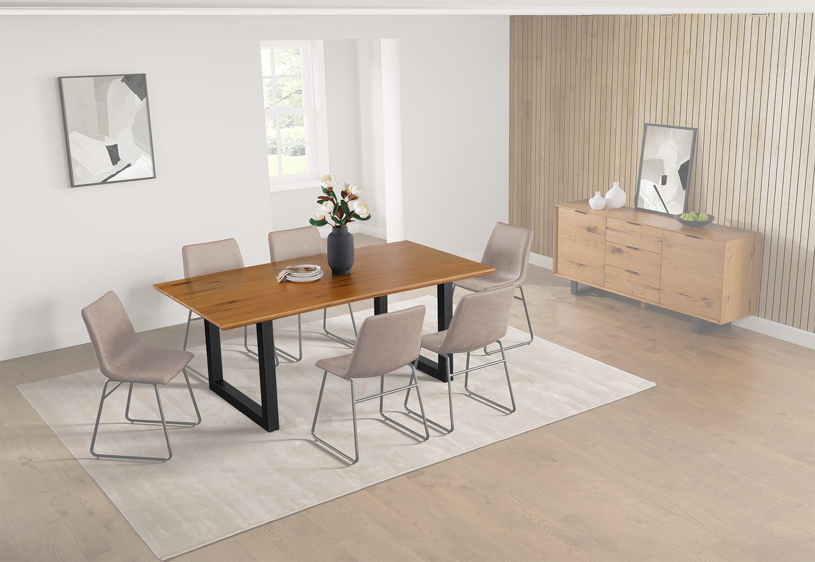 RUSTIC NATURAL ABILENE 2000 Dining Table