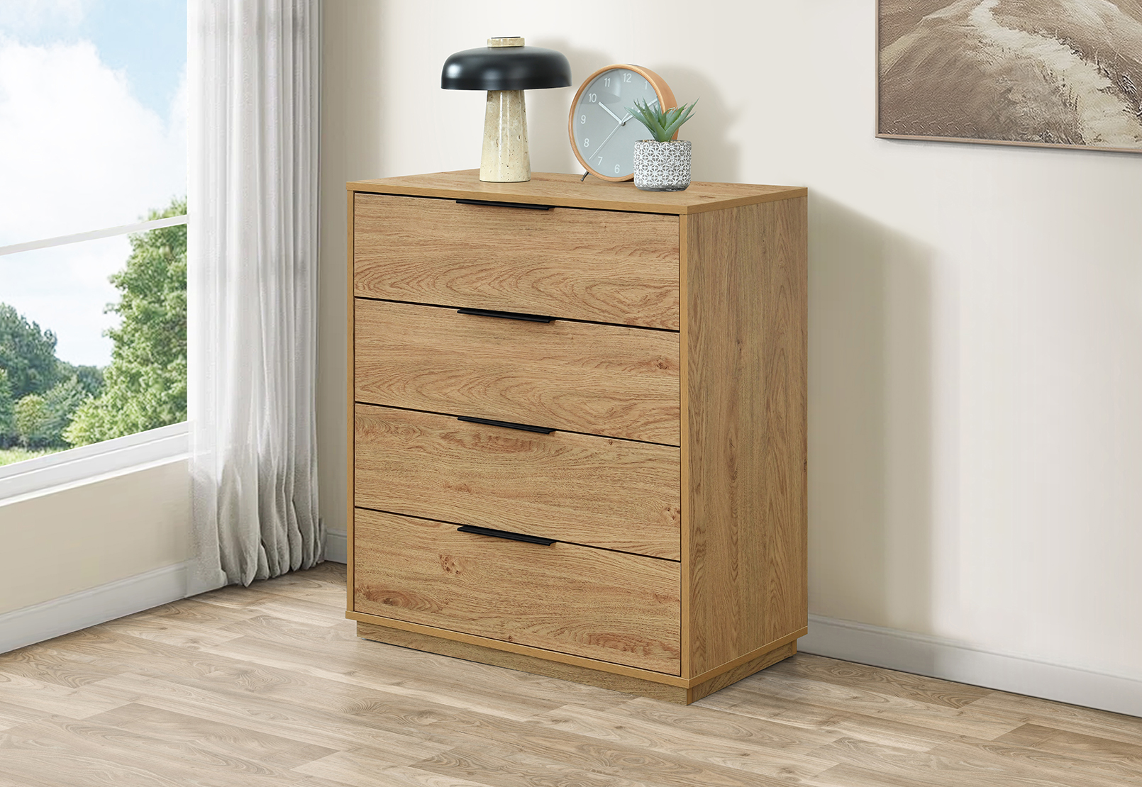 OAK KEITH Tall Chest