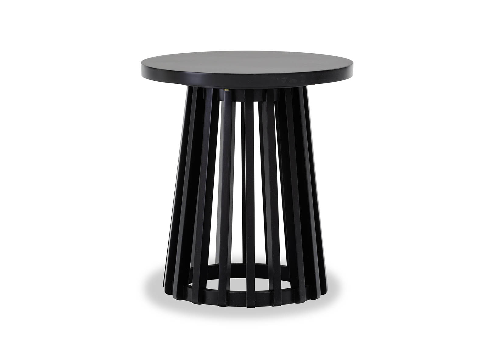 BLACK TORENTO Round Lamp Table
