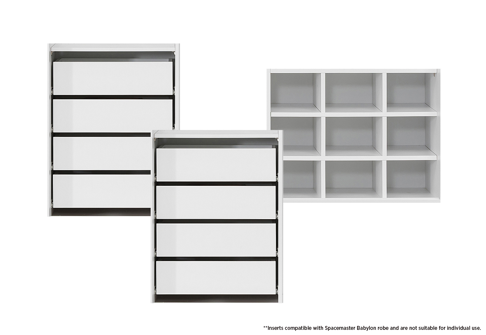 WHITE SPACEMASTER BABYLON 3 Piece Insert Package