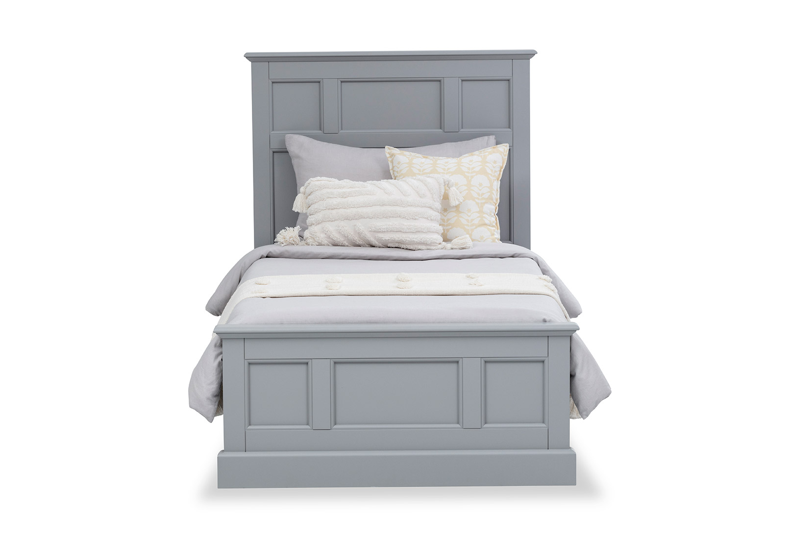 LIGHT GREY CHRYSTELLE Single Bed