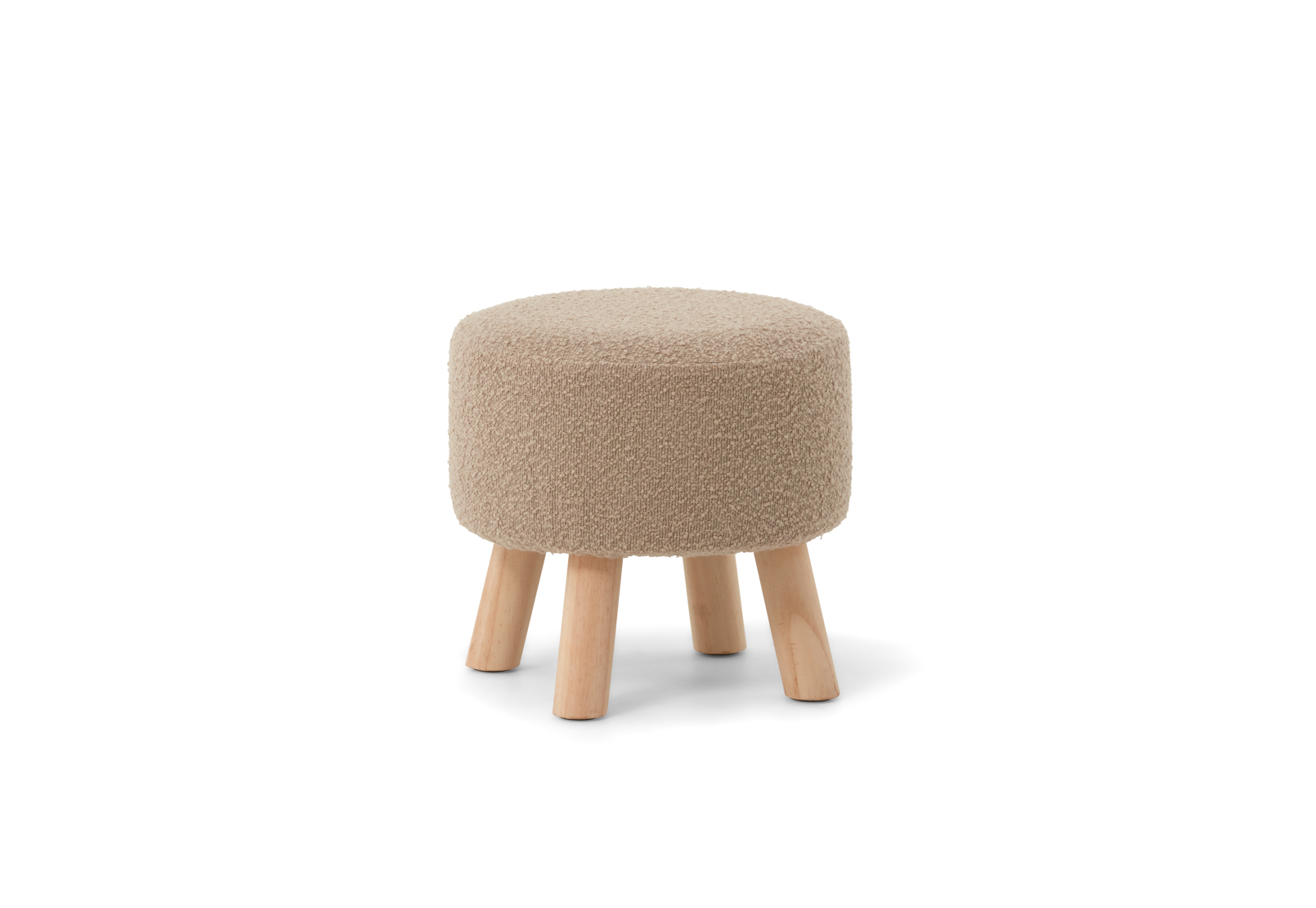 BOBBLE TAUPE YOSHI Fabric Stool