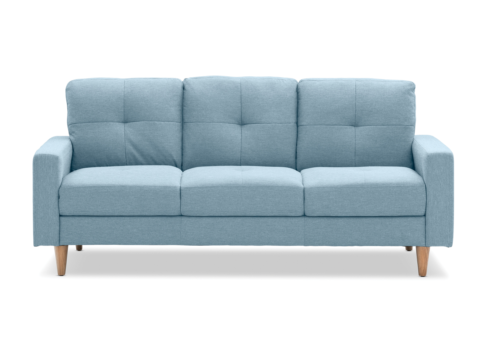 BIANCO LIGHT BLUE KELLER Fabric 3 Seater