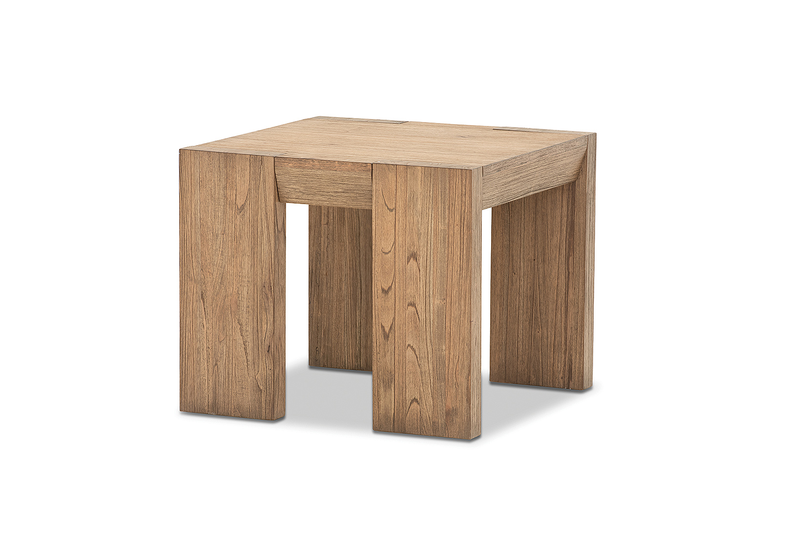 WALNUT ROMULUS 600 Square Lamp Table