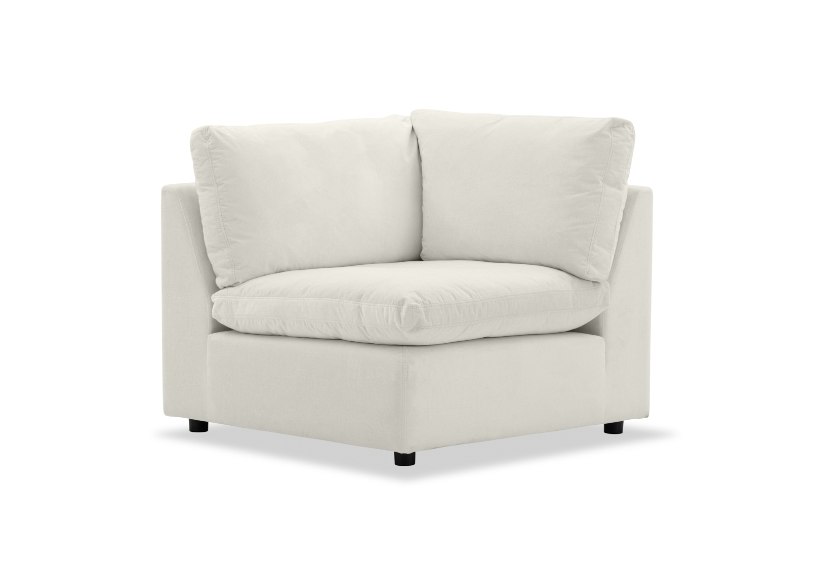 BEIGE SUNNI FABRIC Modular Corner Wedge