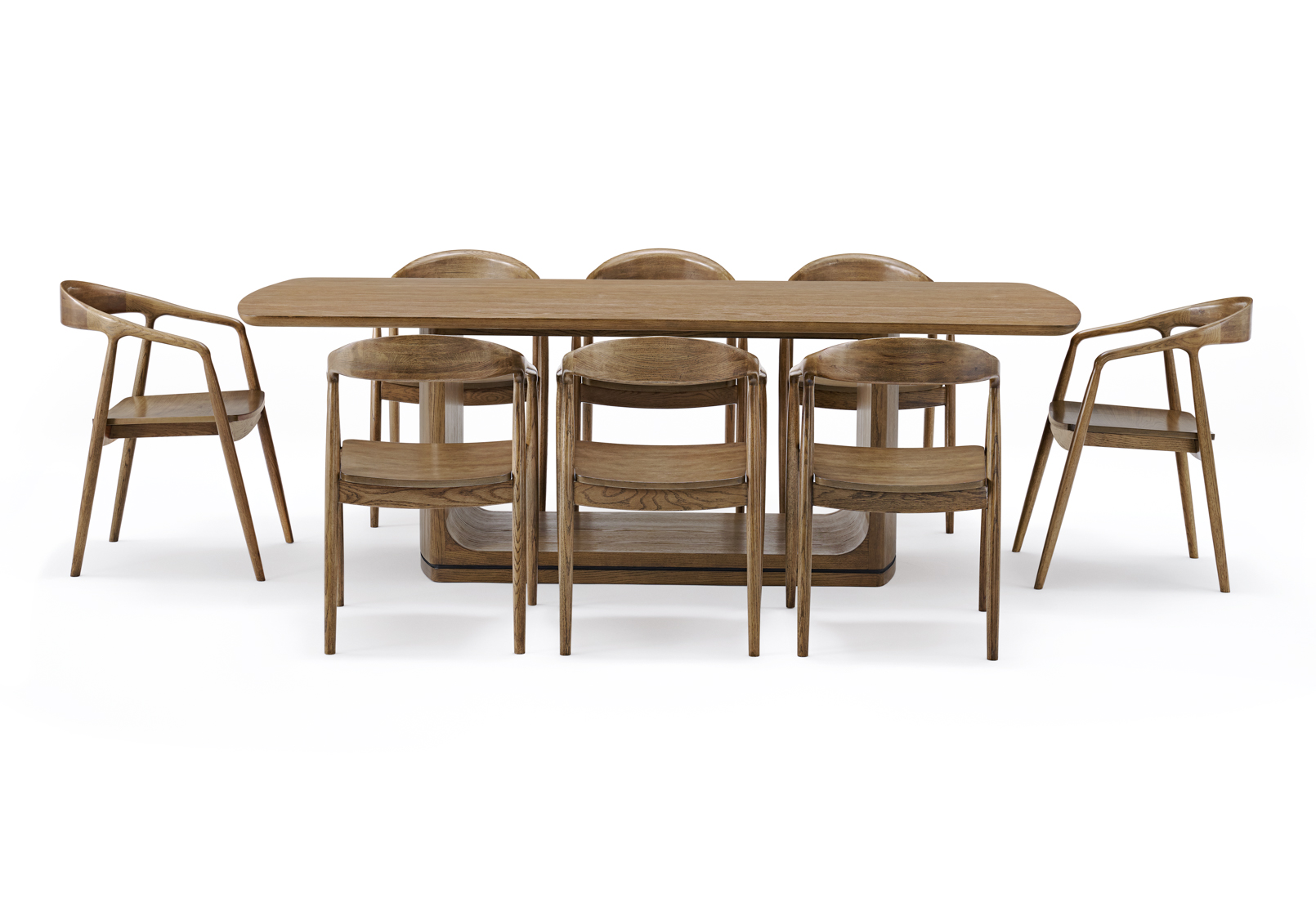 WALNUT REINE 9 Piece Dining Suite