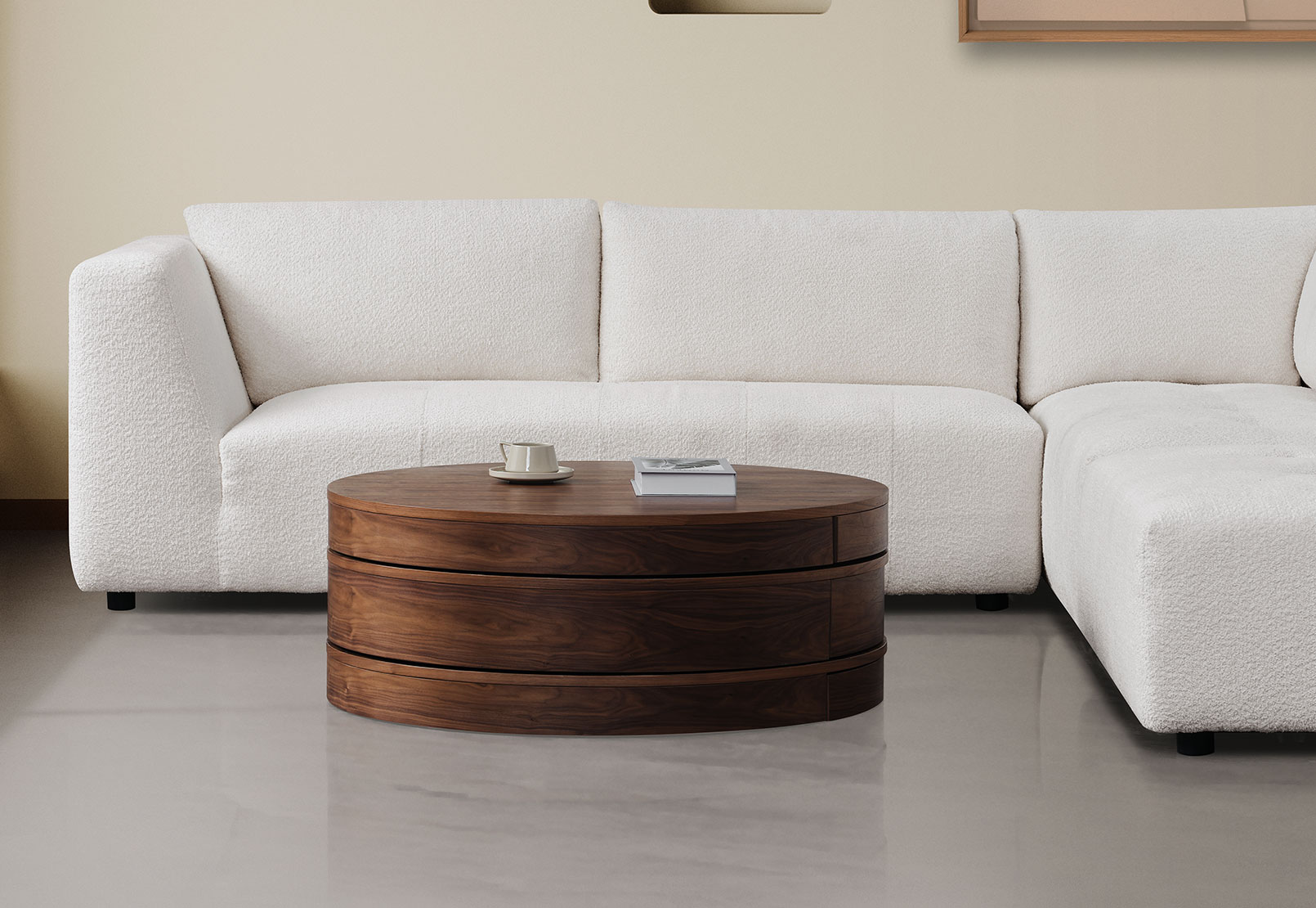 WALNUT CIRCE Coffee Table