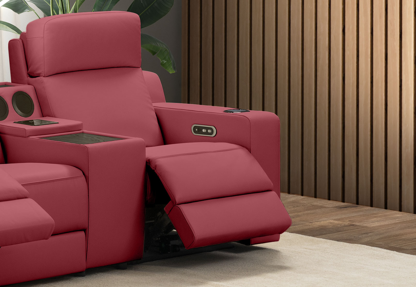 RED RYKER RHF Arm Chair with Dual Motor Recliner