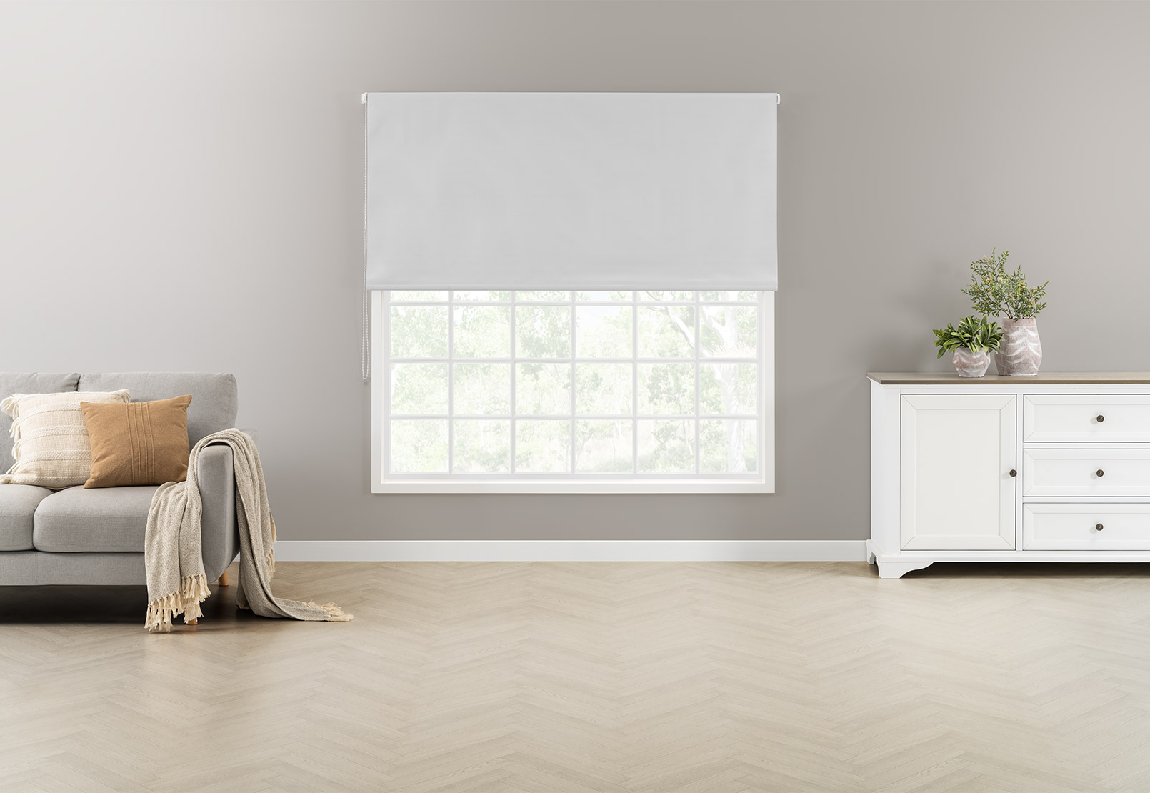 SILVER LOFT Block Out Roller Blind 180 x 210cm