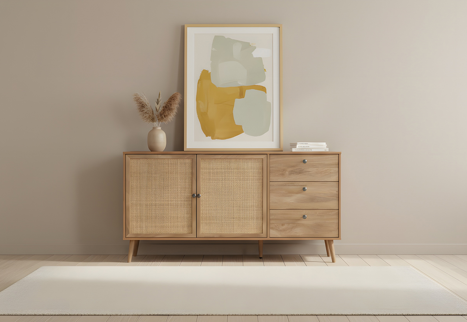 NATURAL BERRY 2 Door 3 Drawer Buffet