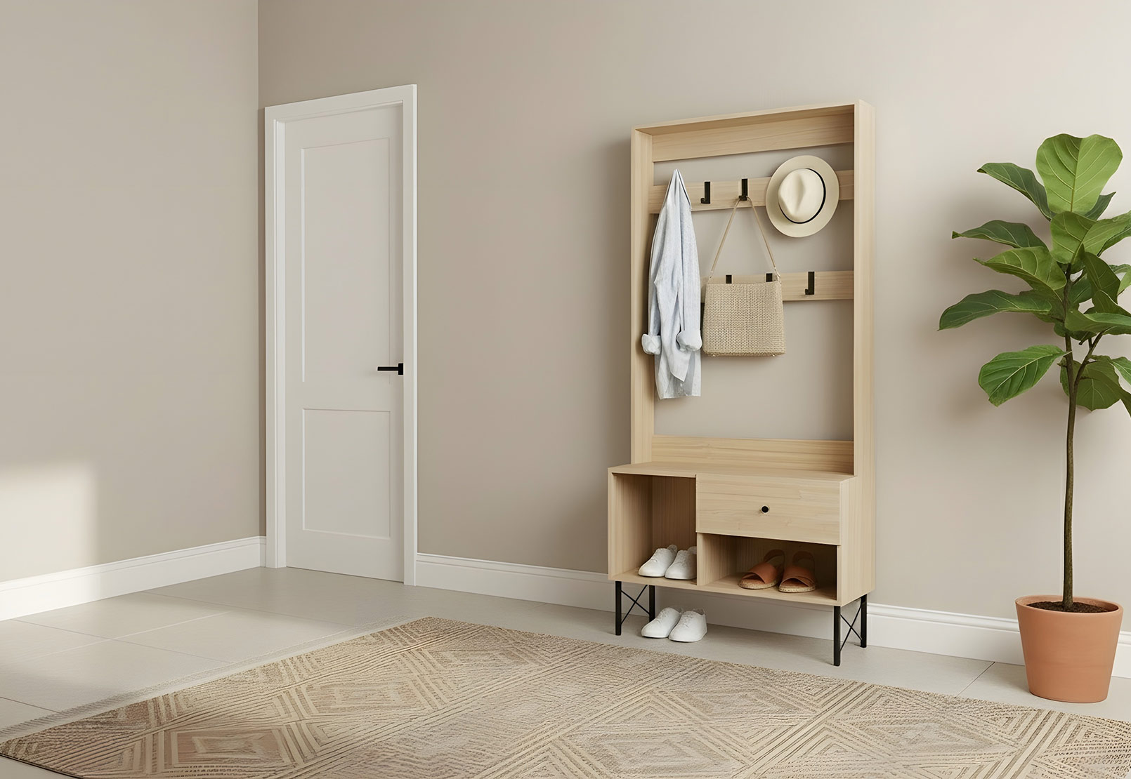 NATURAL DOLORES Hallway Stand